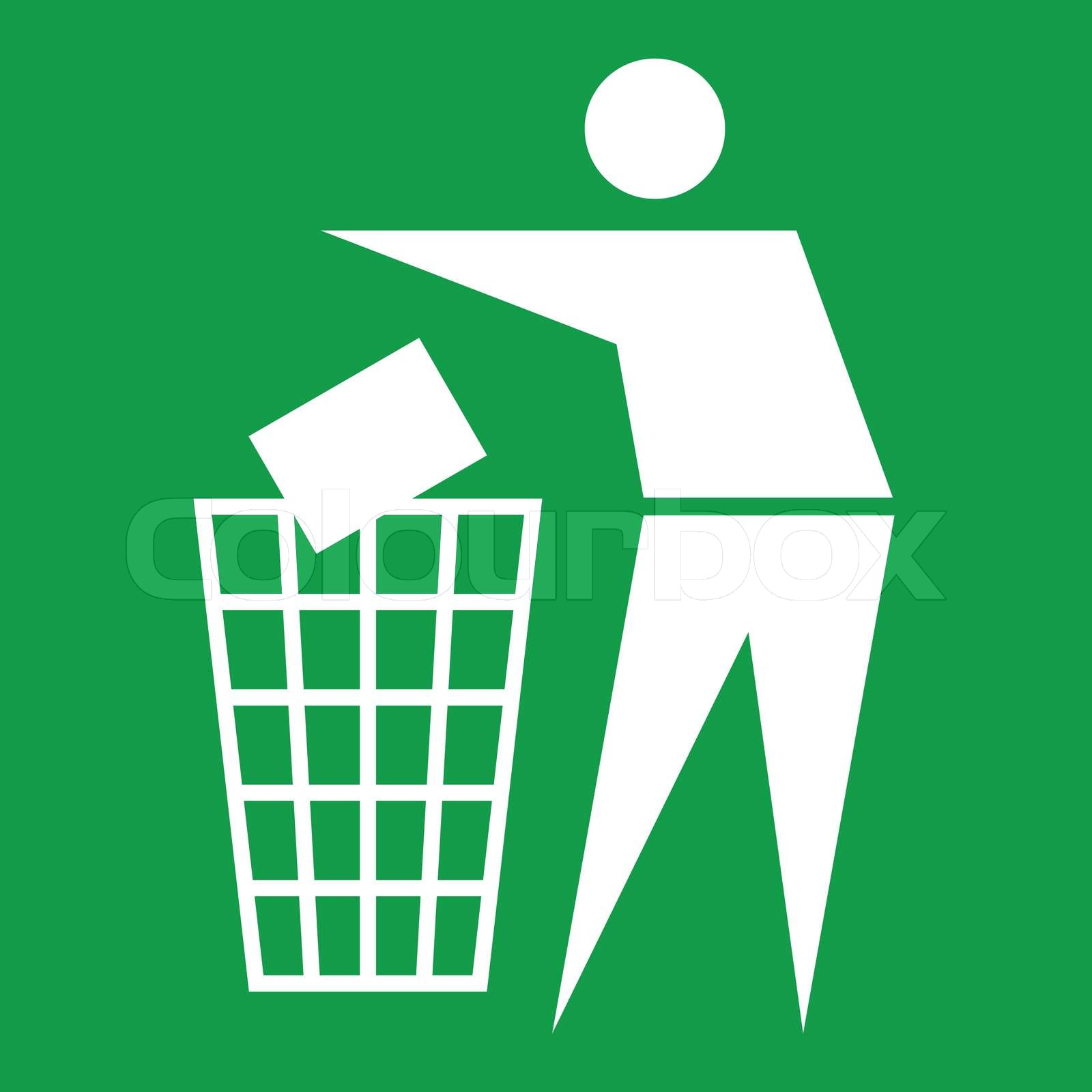 Litter sign | Stock vector | Colourbox