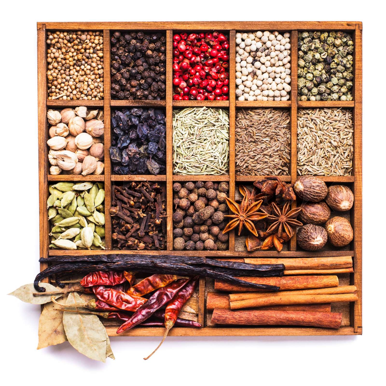 Spice gesetzt isoliert | Stock Bild | Colourbox