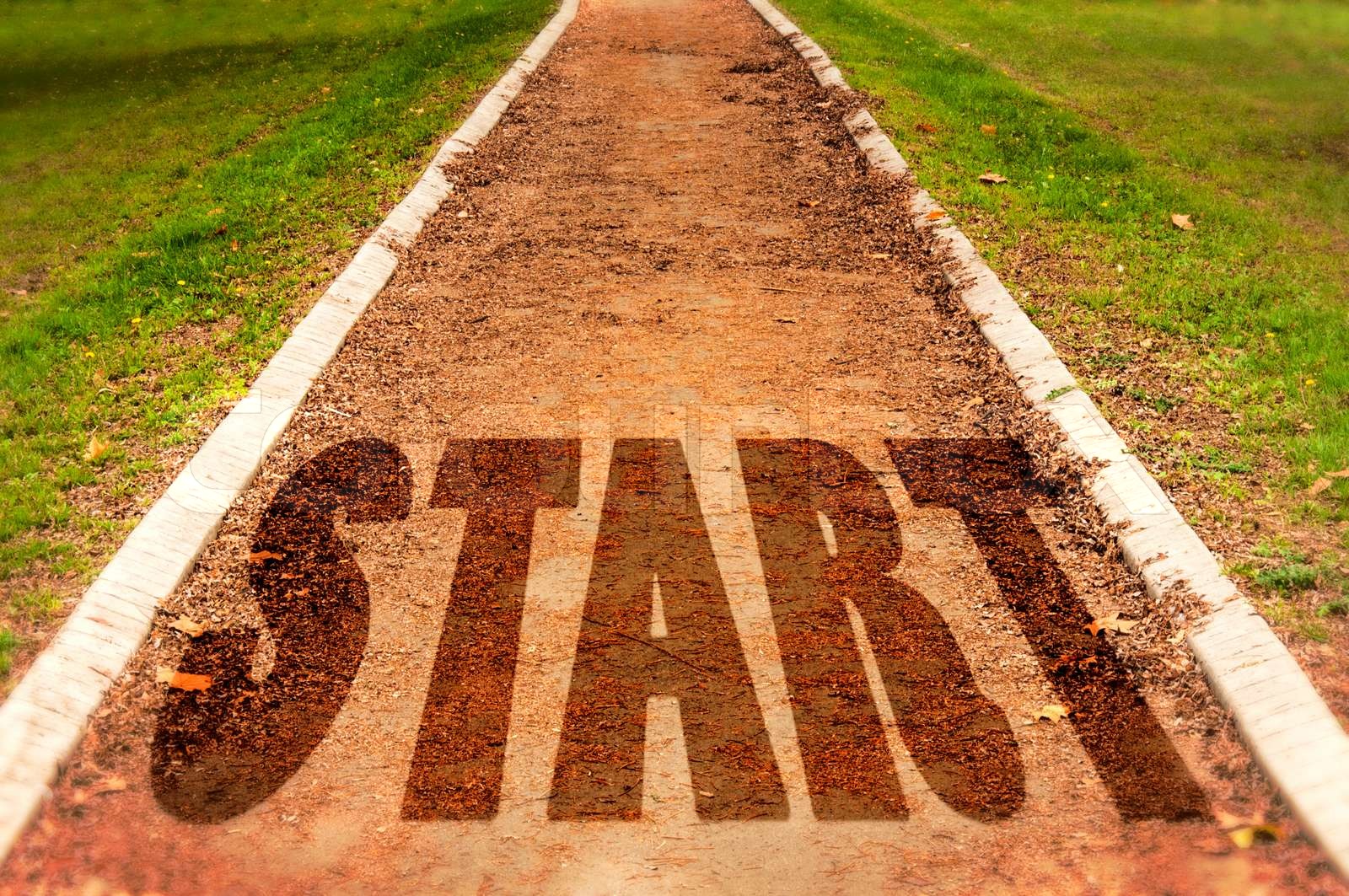 Starten Sie auf dem richtigen Weg | Stock Bild | Colourbox