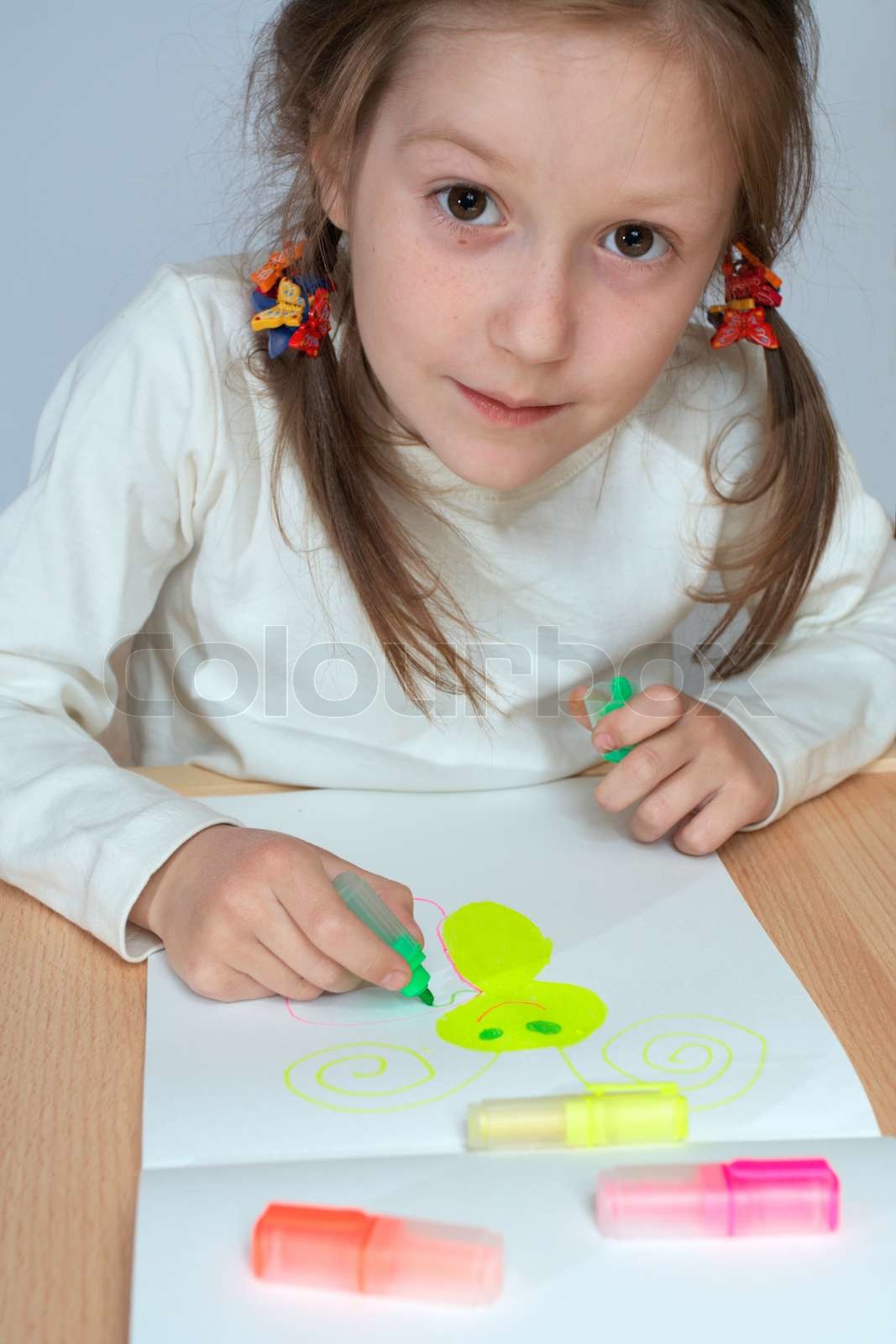 child drawing | Stock image | Colourbox