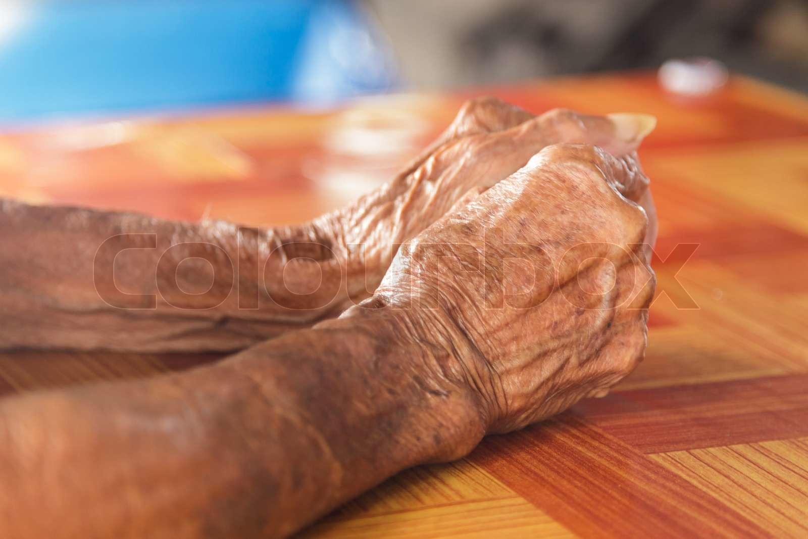 Hands of an old man | Stock image | Colourbox
