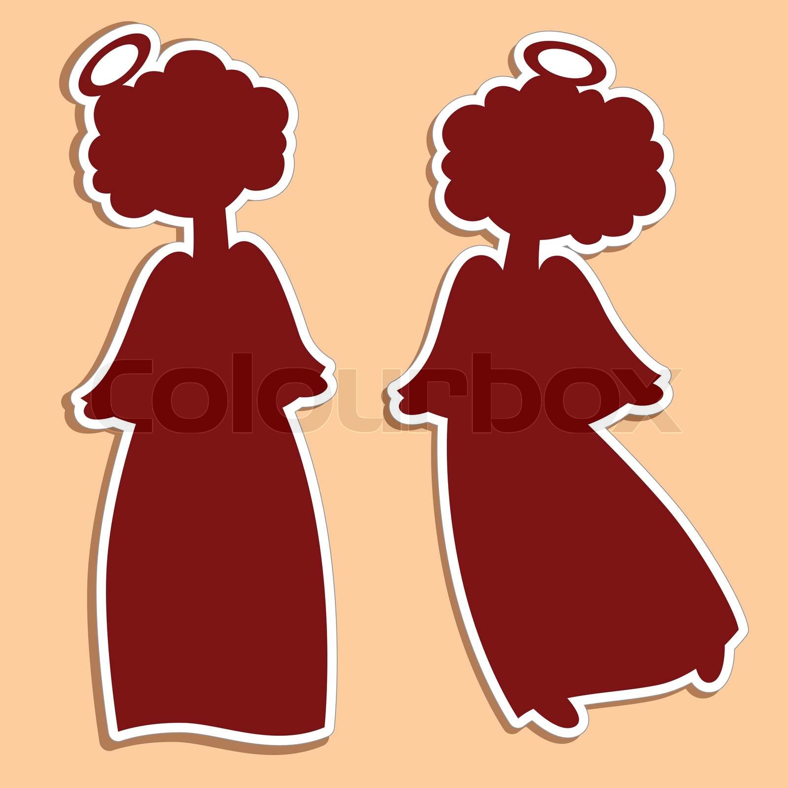 angels set | Stock vector | Colourbox