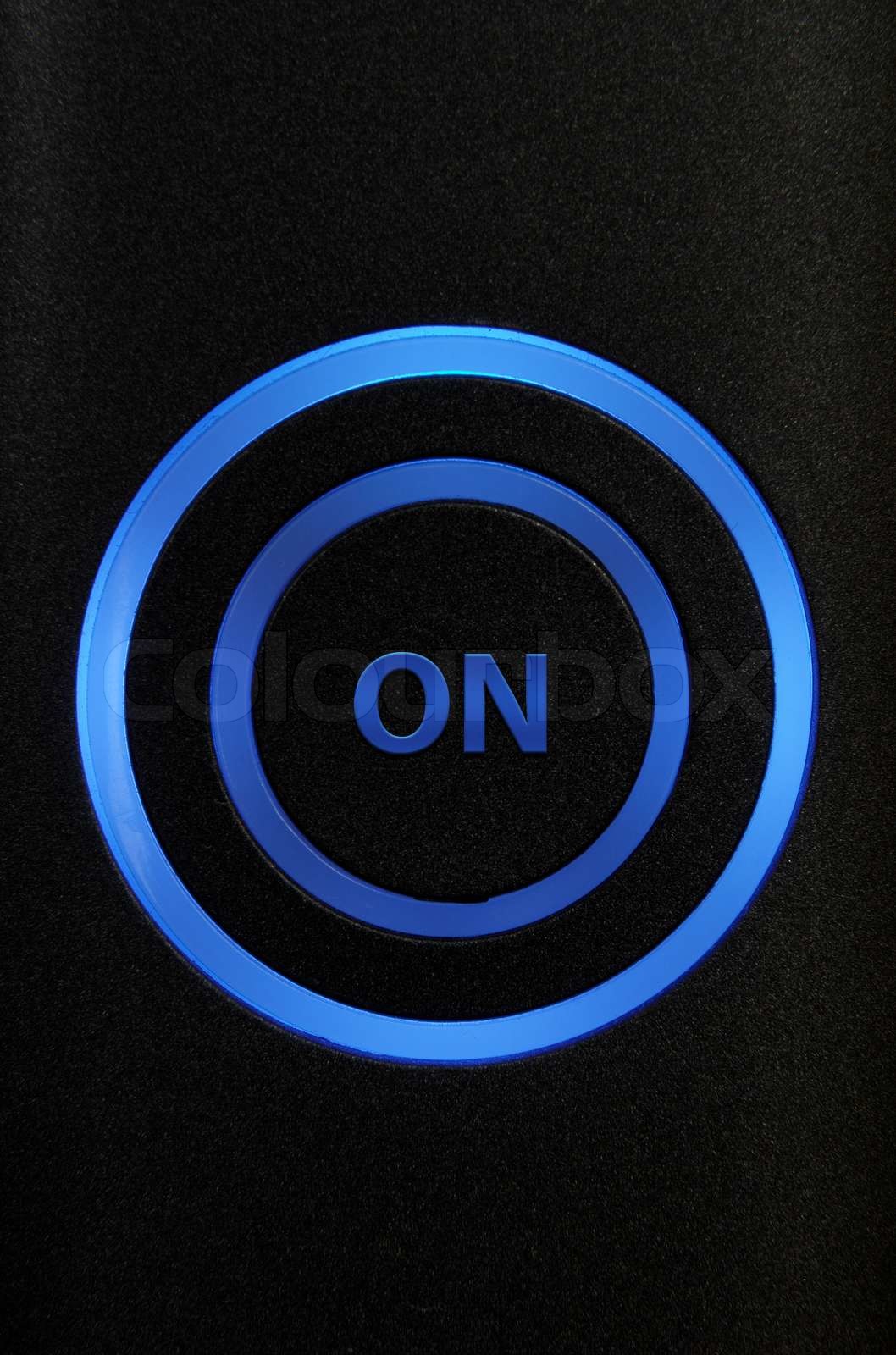 Switch on button | Stock image | Colourbox