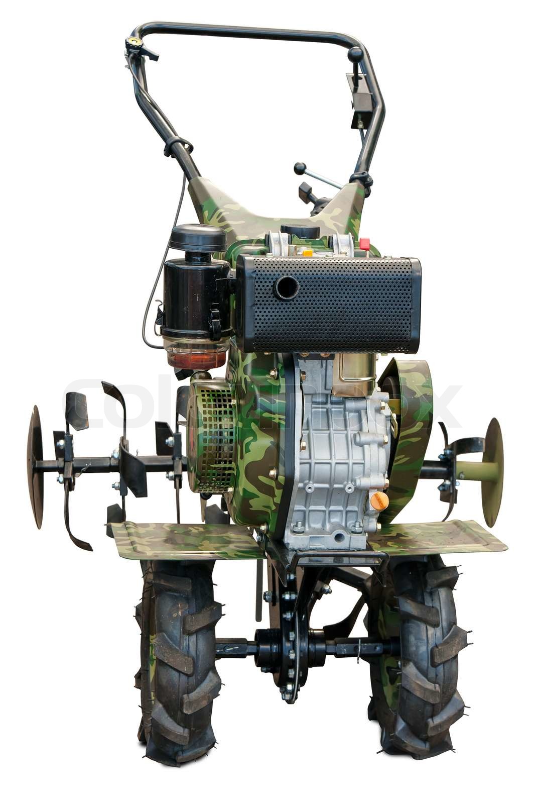 Handy tractor plough | Stock image | Colourbox