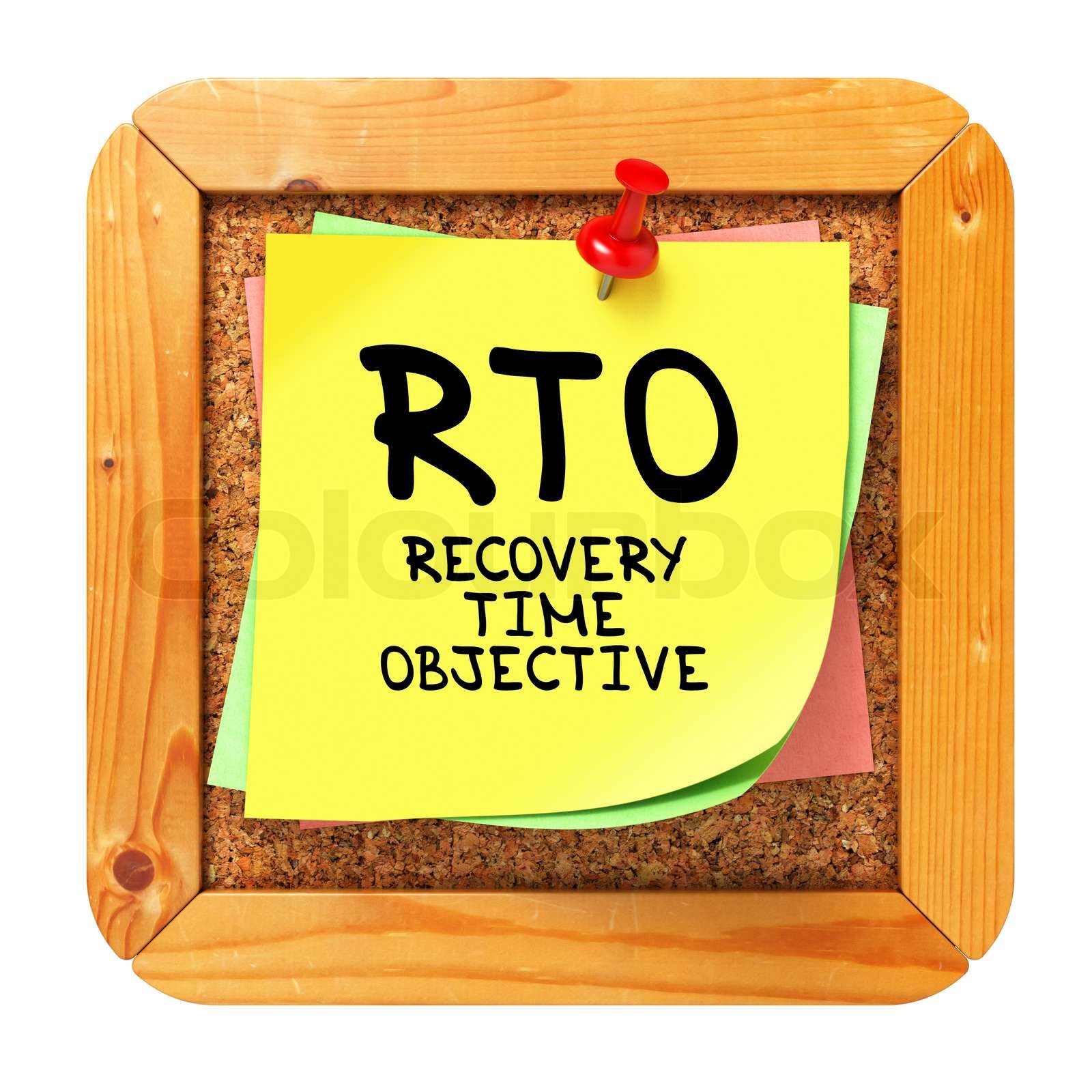 RTO Yellow Sticker on Bulletin | Stock image | Colourbox