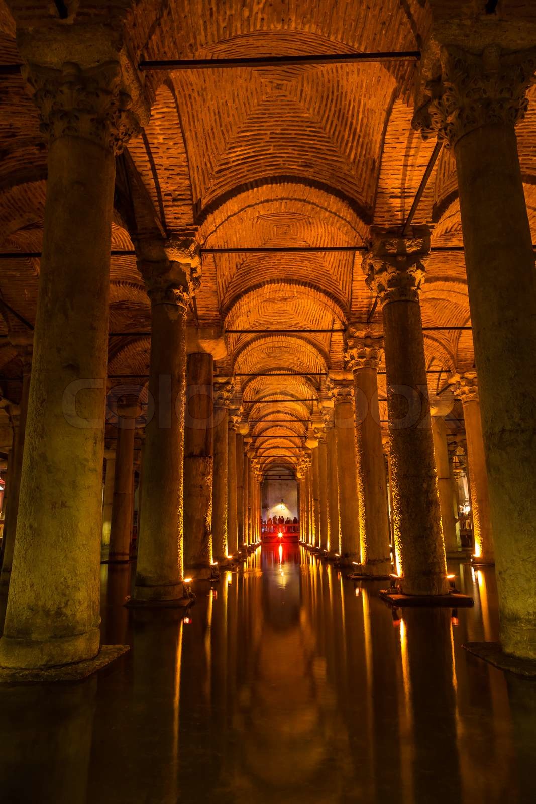 ISTANBUL, TURKEY - MAY 14 : The Basilica Cistern is the largest of ...