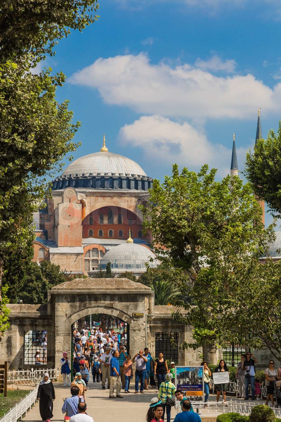 Hagia Sophia, the monument most famous of Istanbul - Turkey | Stock ...