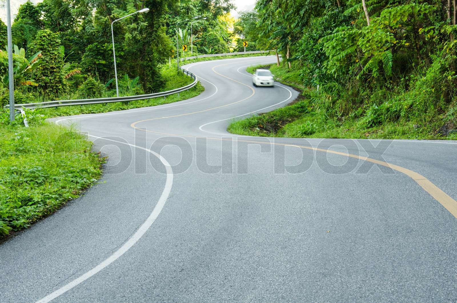 Road, S-shape | Stock image | Colourbox