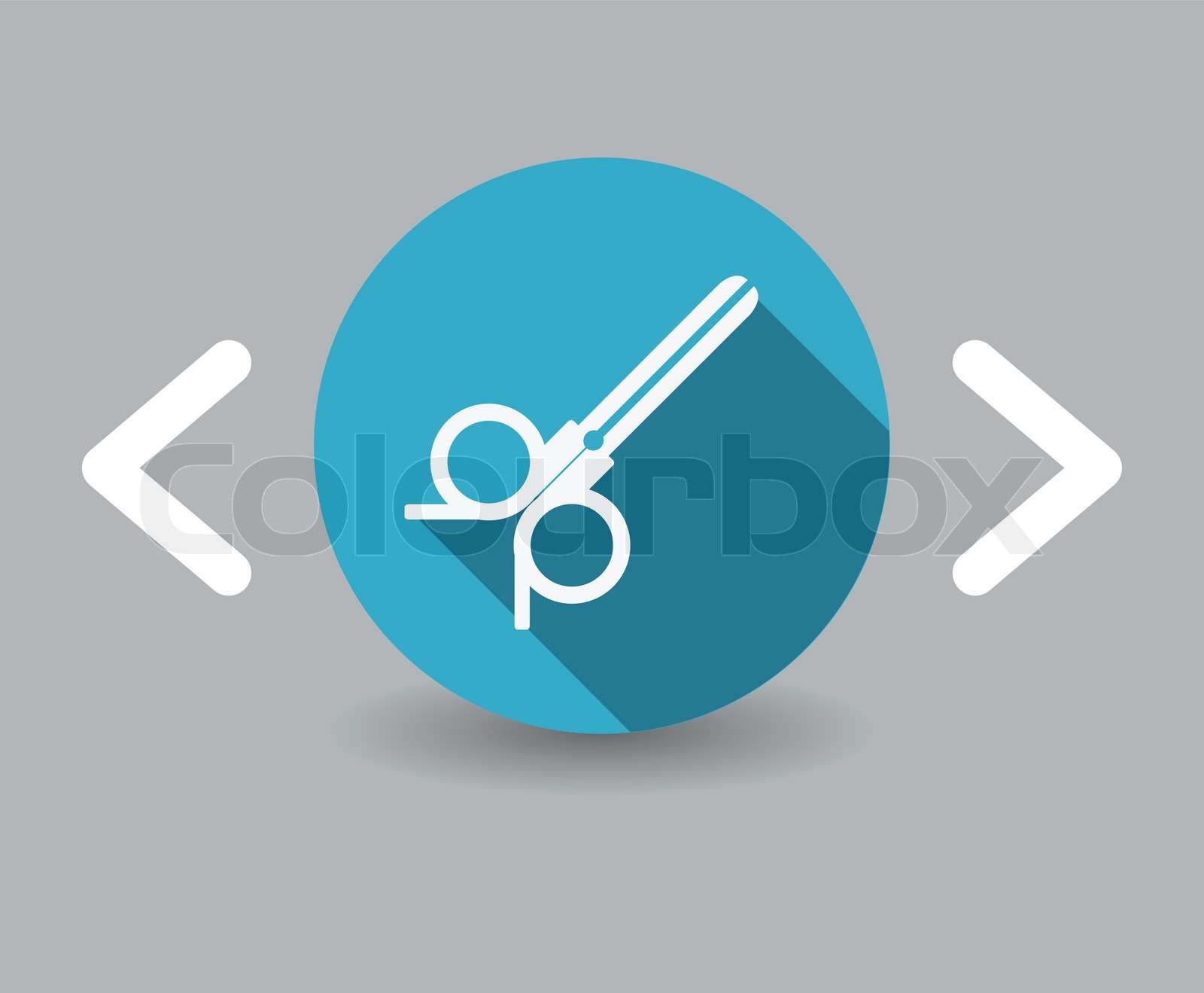 Scheren-Symbol | Stock-Vektor | Colourbox