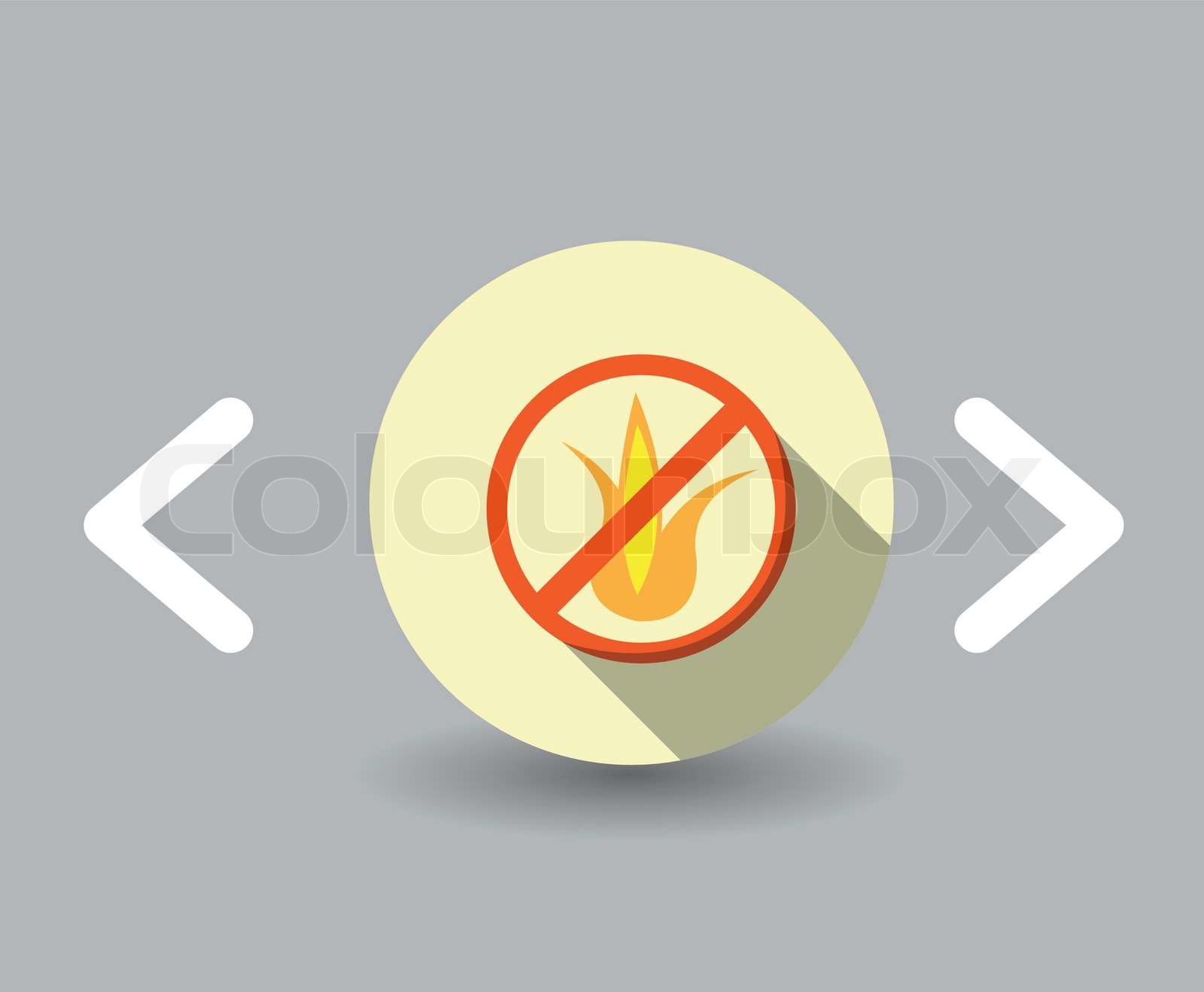flammable icon | Stock vector | Colourbox