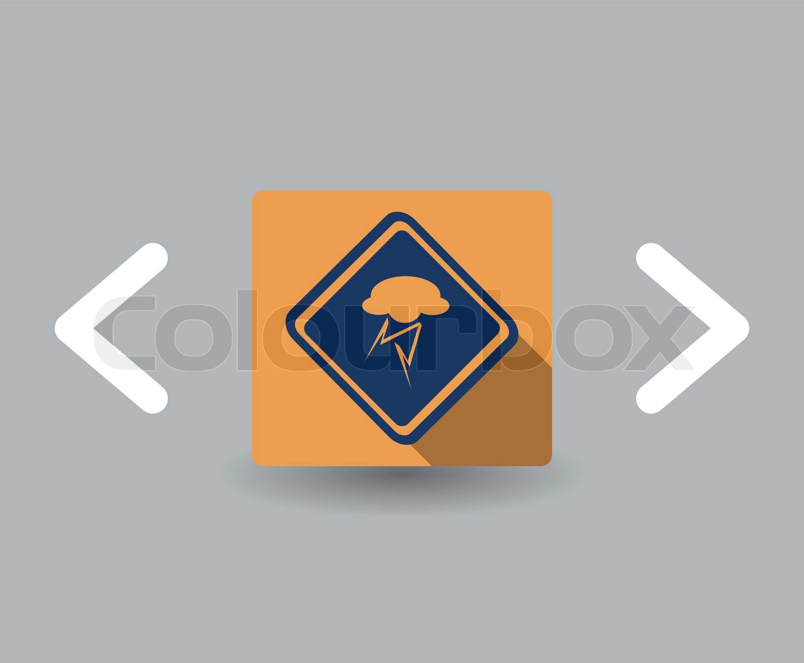 Sturm icon | Stock-Vektor | Colourbox