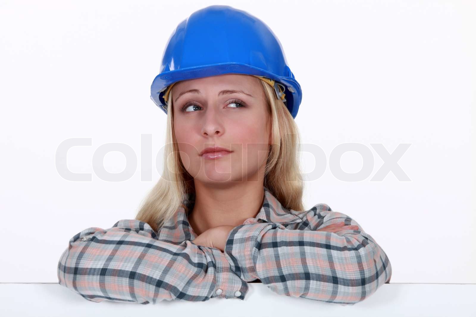 Confused look on her face | Stock image | Colourbox