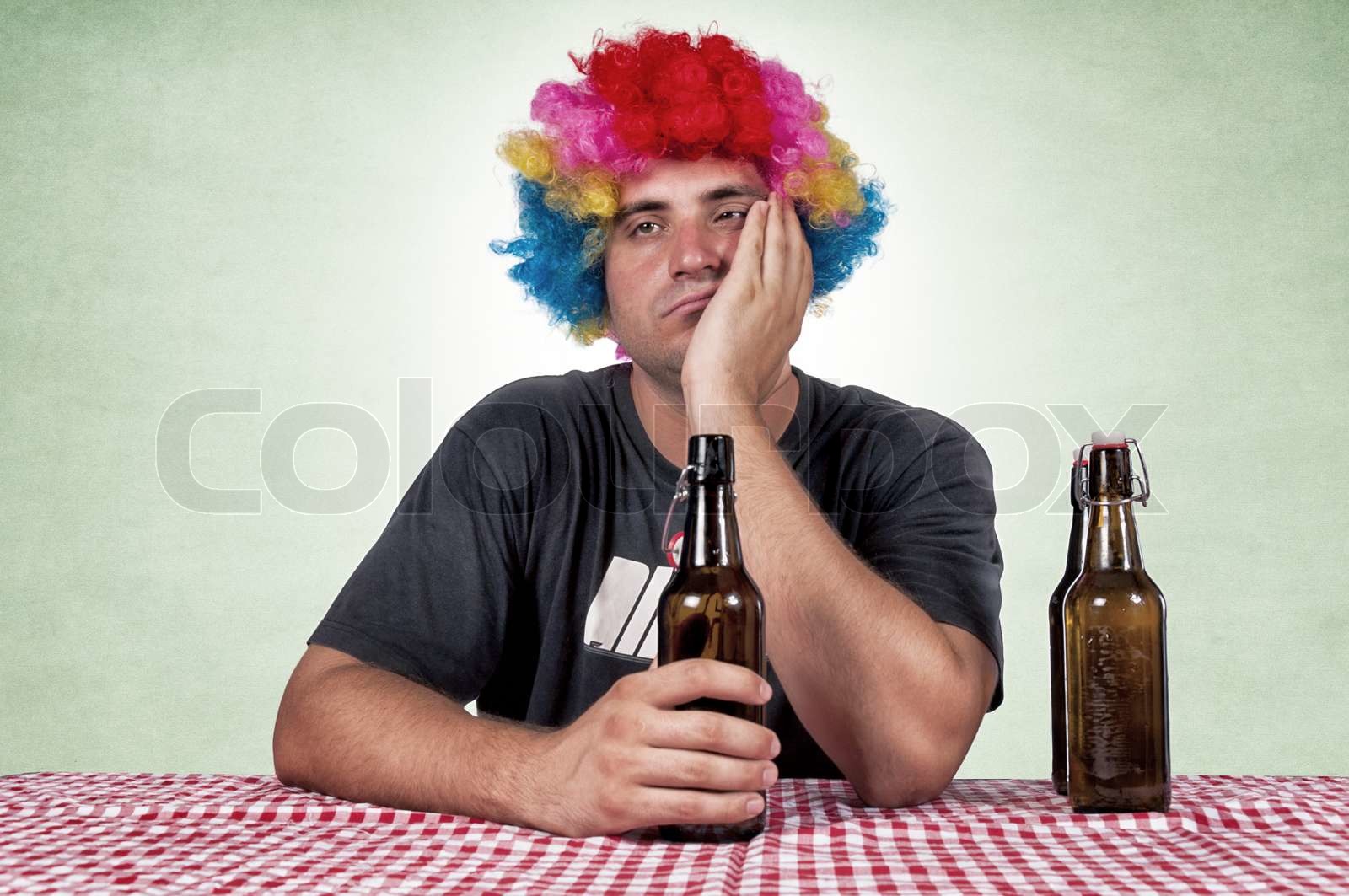 Drunk man | Stock image | Colourbox