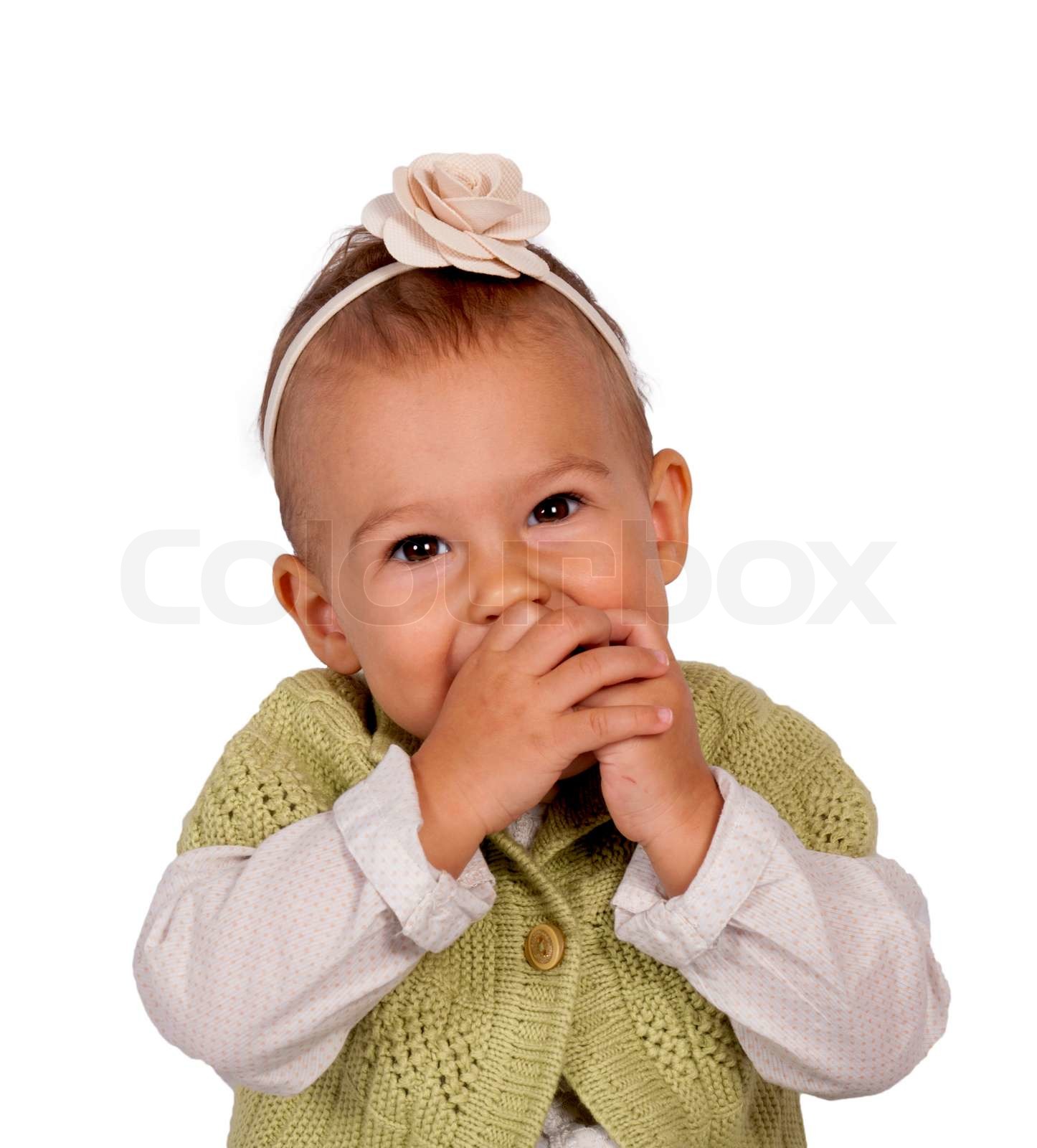 Ashamed baby | Stock image | Colourbox