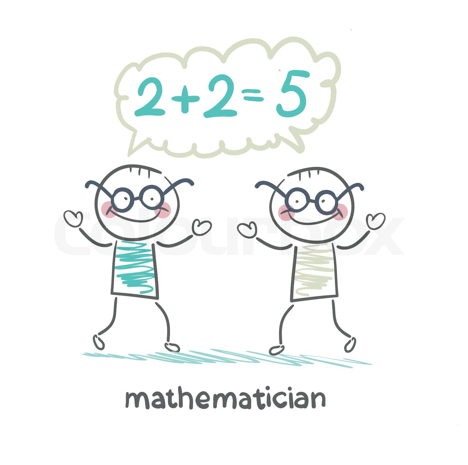 matematiker siger om at løse problemer | Stock vektor | Colourbox