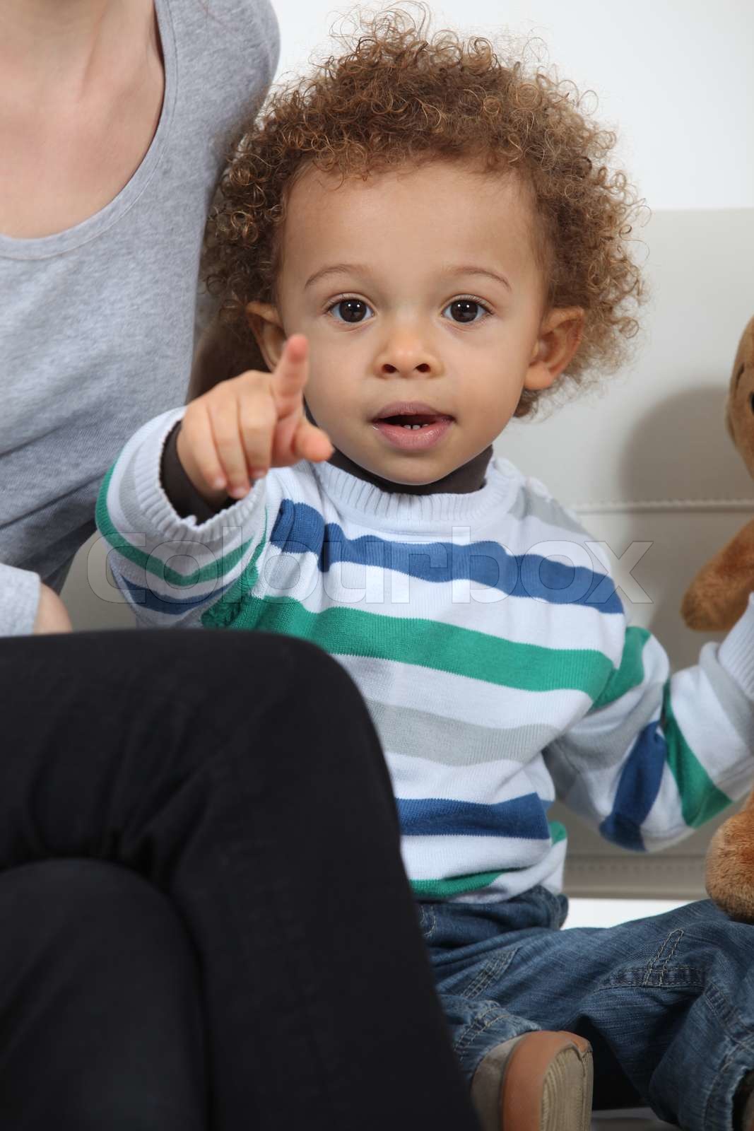 Little boy waiting | Stock image | Colourbox