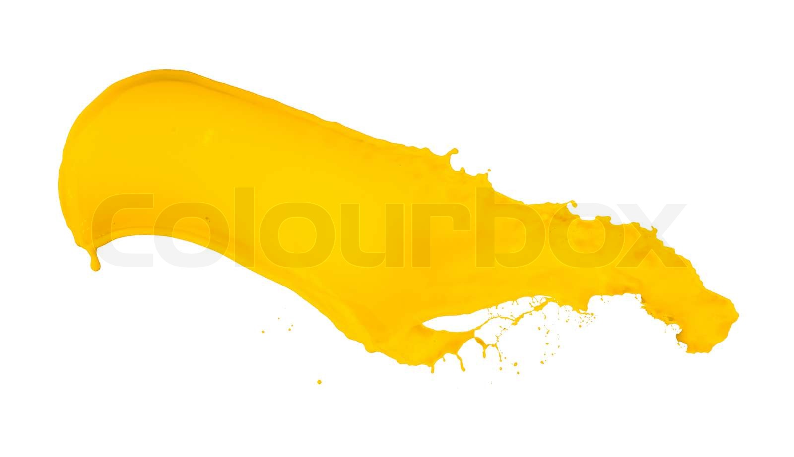 yellow paint splash | Stock image | Colourbox