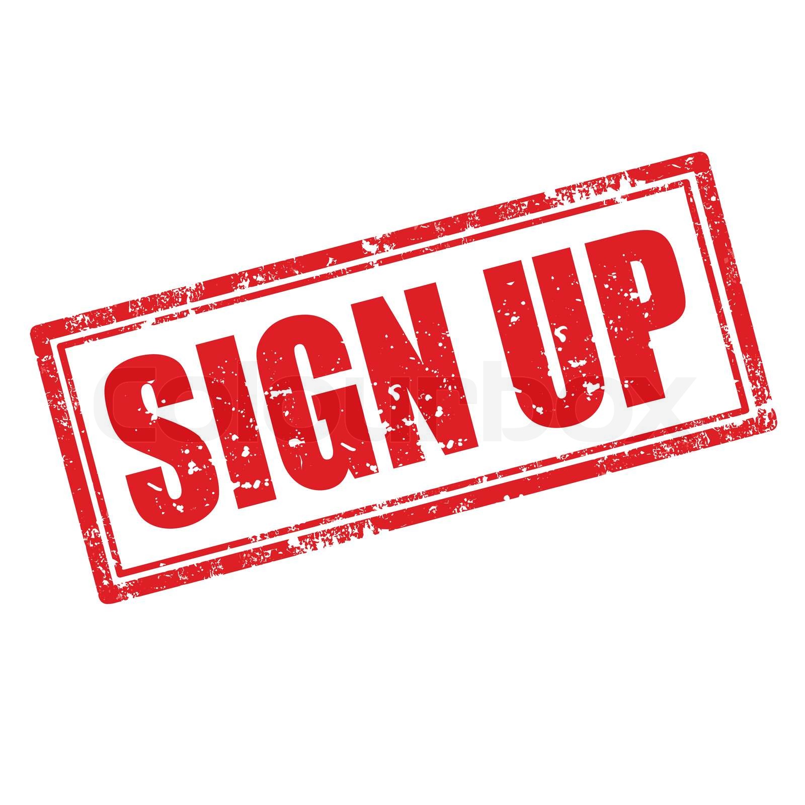 Sign Up-stamp | Stock vector | Colourbox
