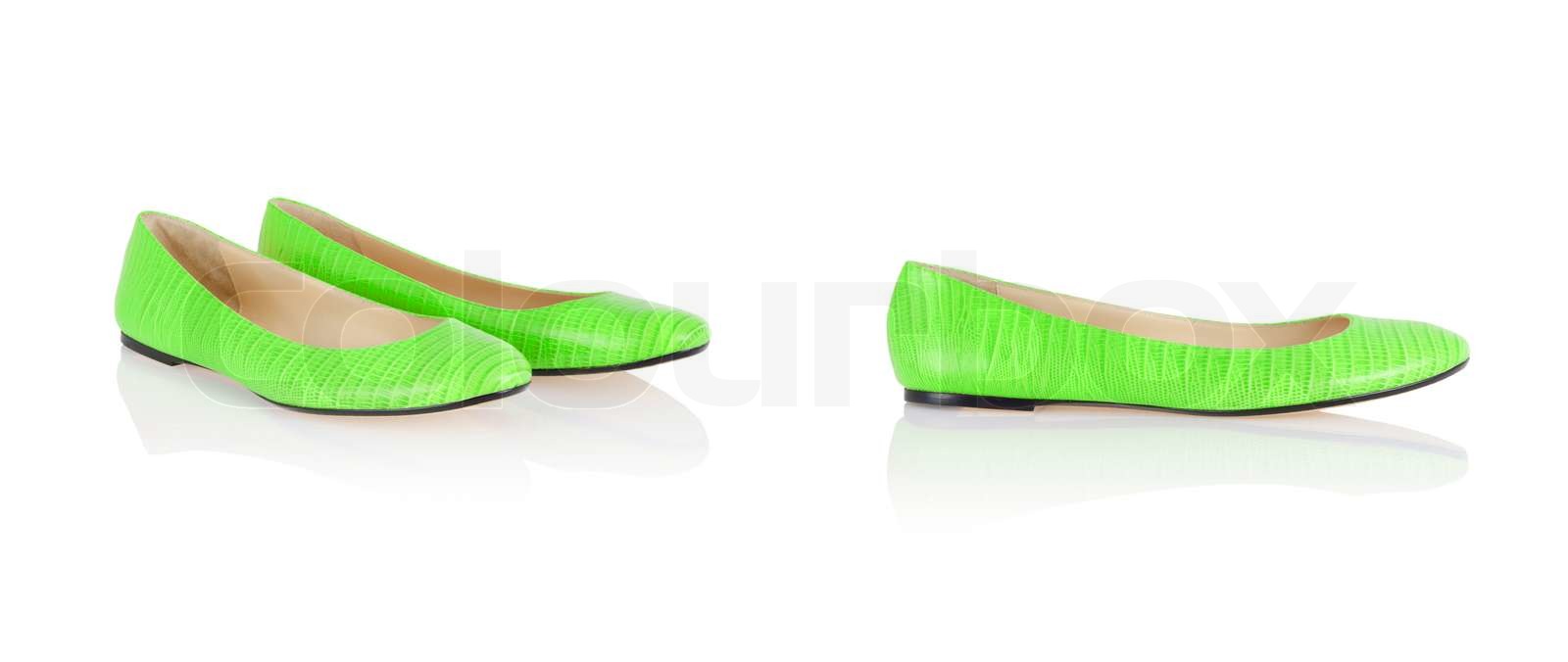 Ballet sko isoleret på den hvide | Stock foto | Colourbox