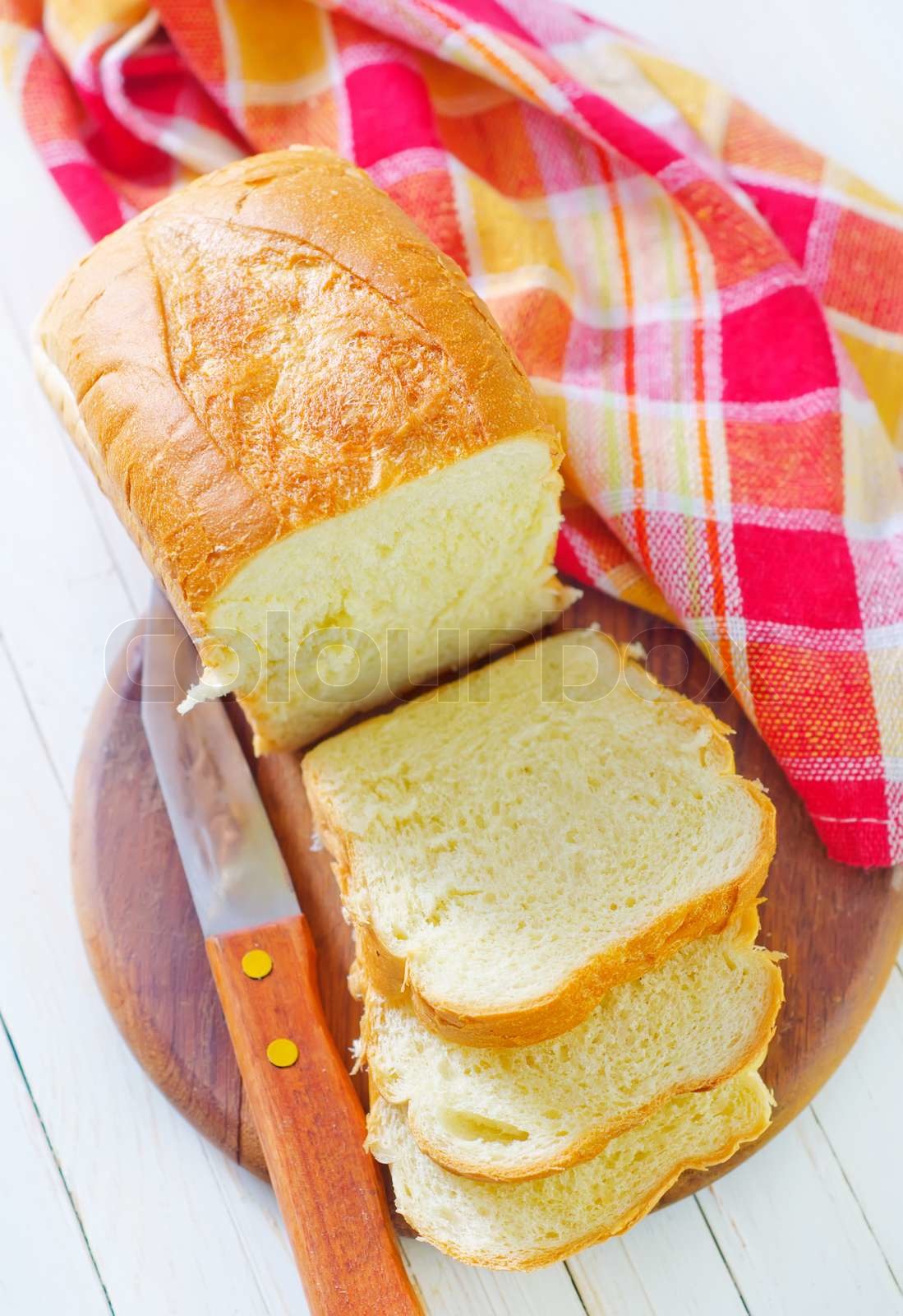 bread on board | Stock image | Colourbox