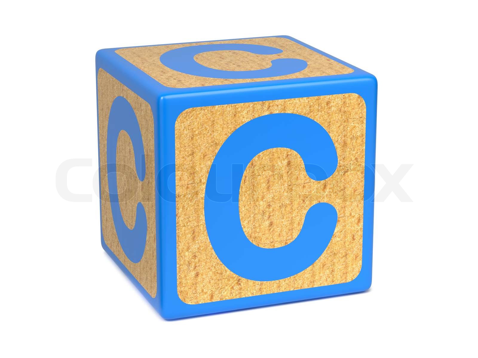 Letter C on Childrens Alphabet Block | Stock image | Colourbox