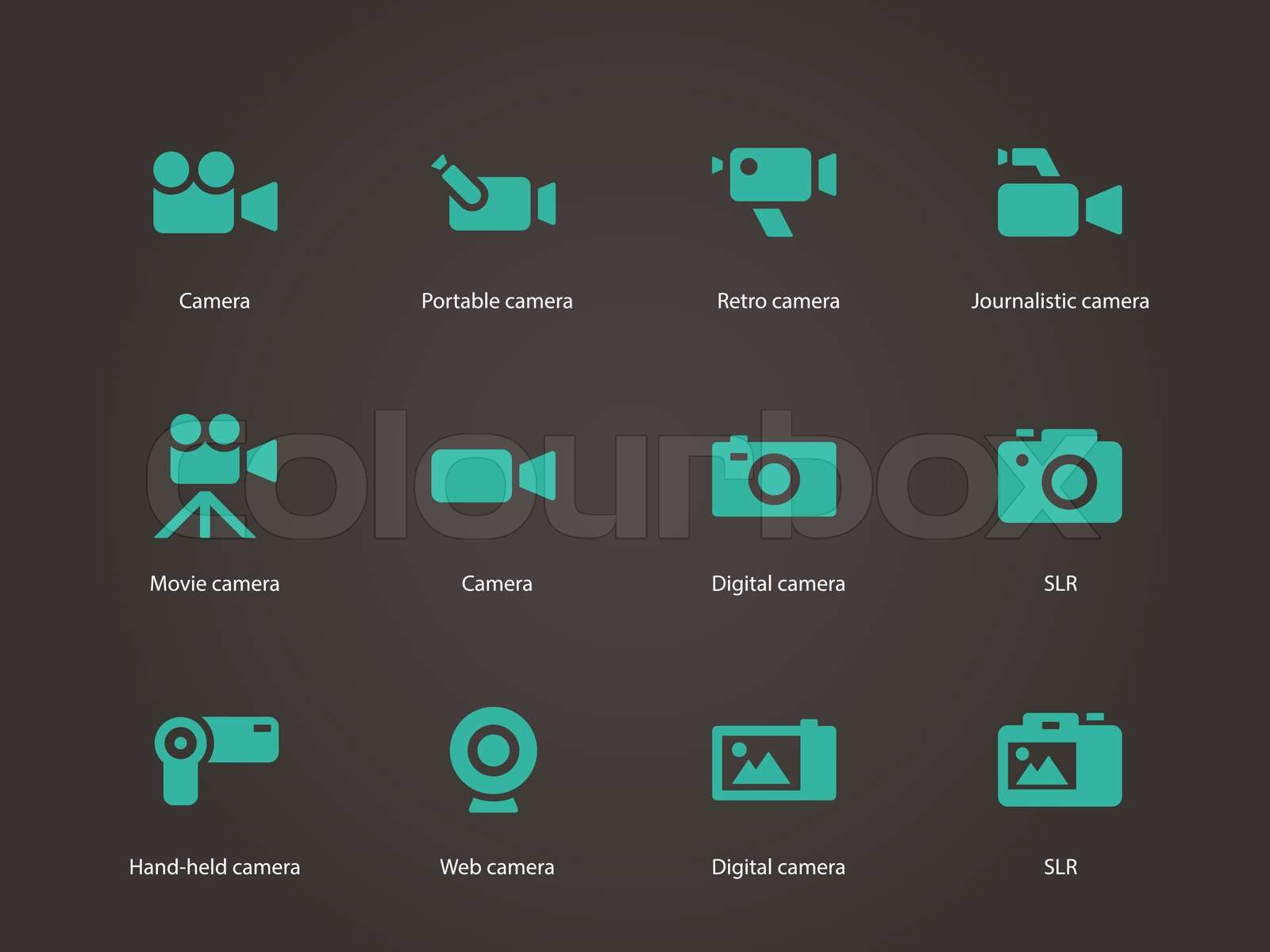 Kamera -Icons | Stock-Vektor | Colourbox