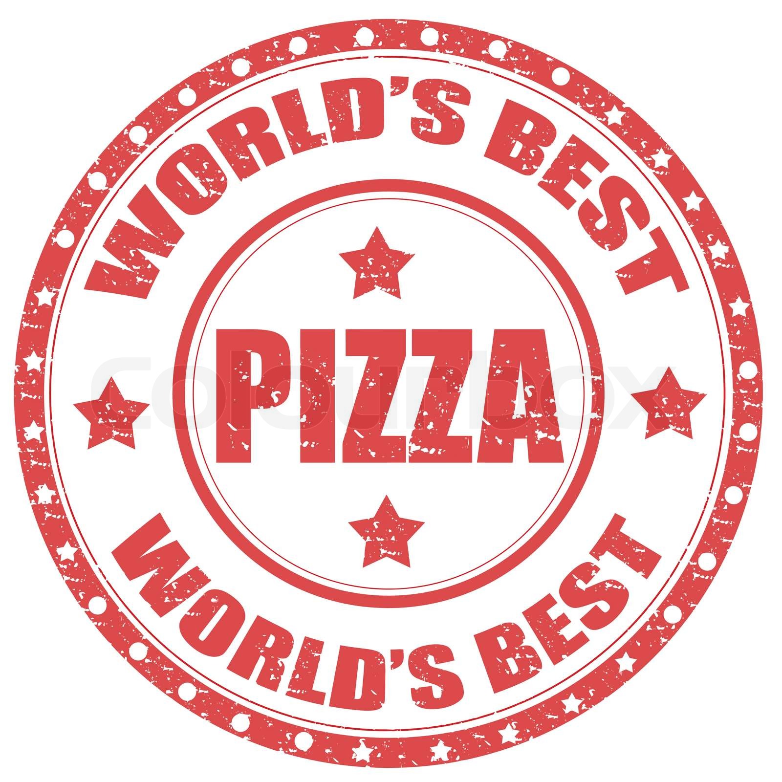 Pizza-stamp | Stock vector | Colourbox