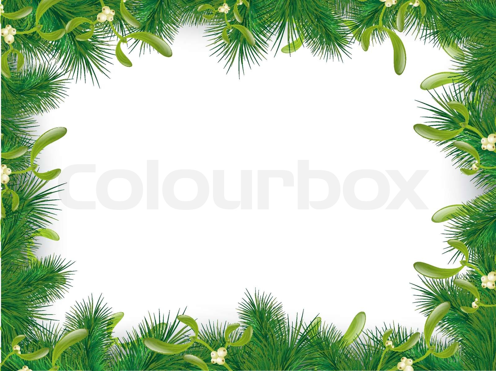 Jul og nytår Frame | Stock vektor | Colourbox