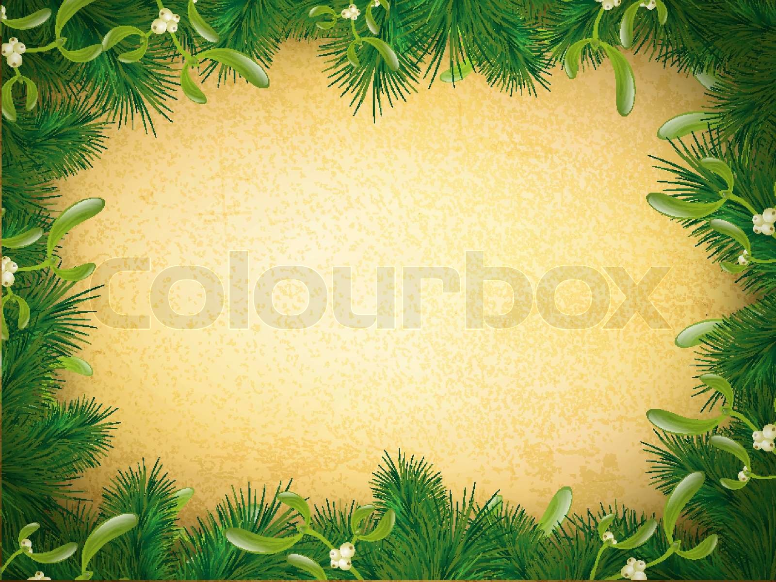 Vintage jul og nytår Frame | Stock vektor | Colourbox