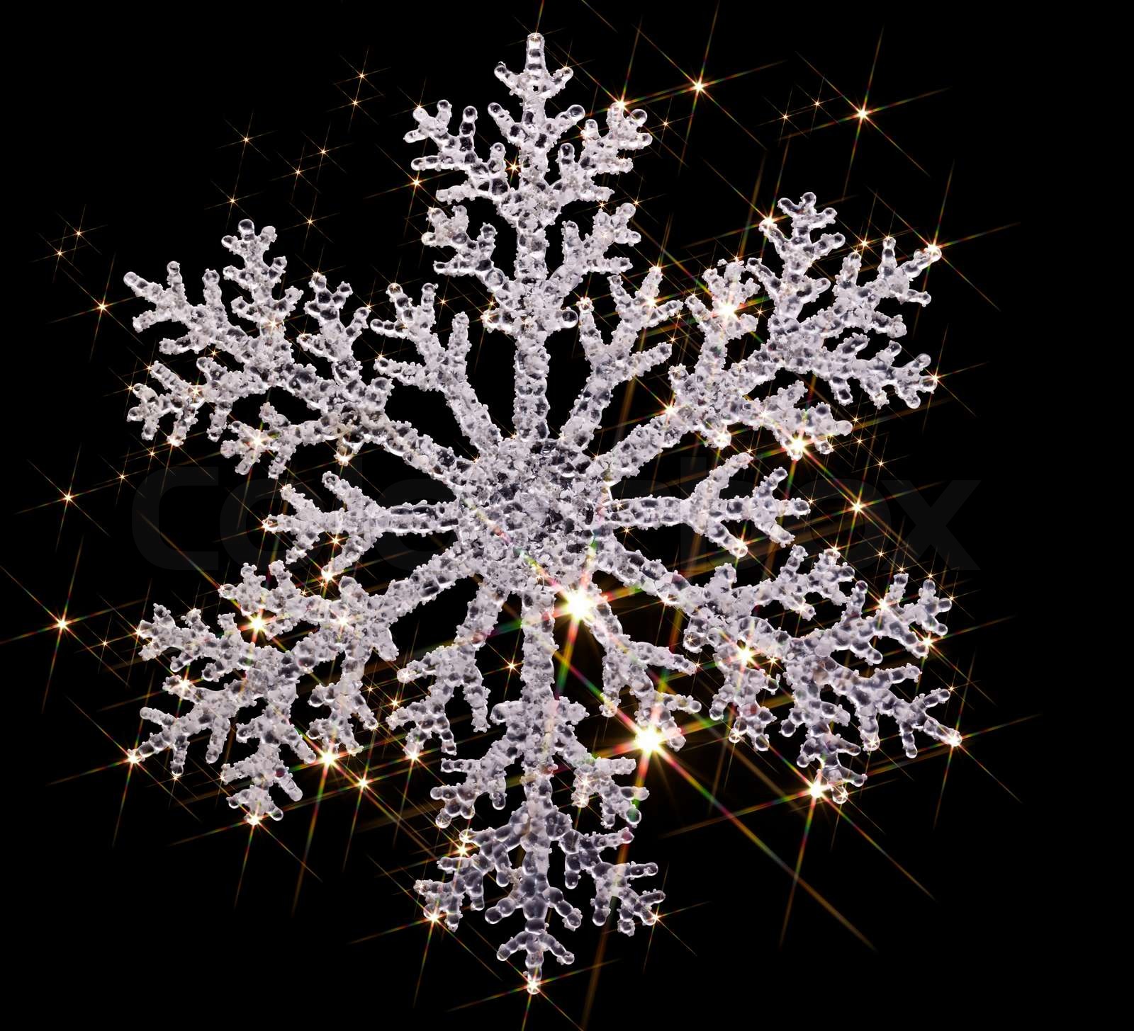 twinkling snowflake | Stock image | Colourbox