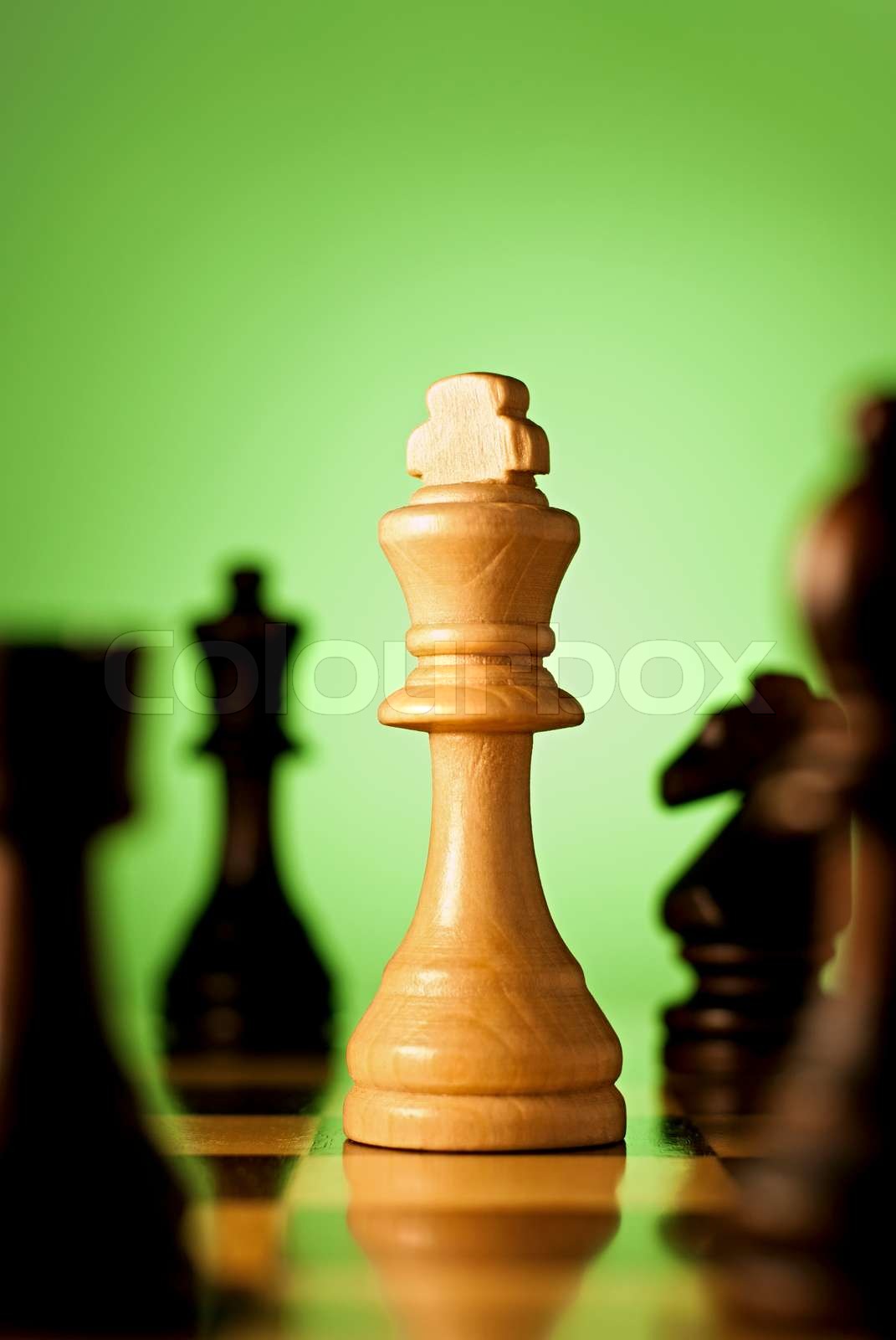 Winning king chess piece | Stock image | Colourbox