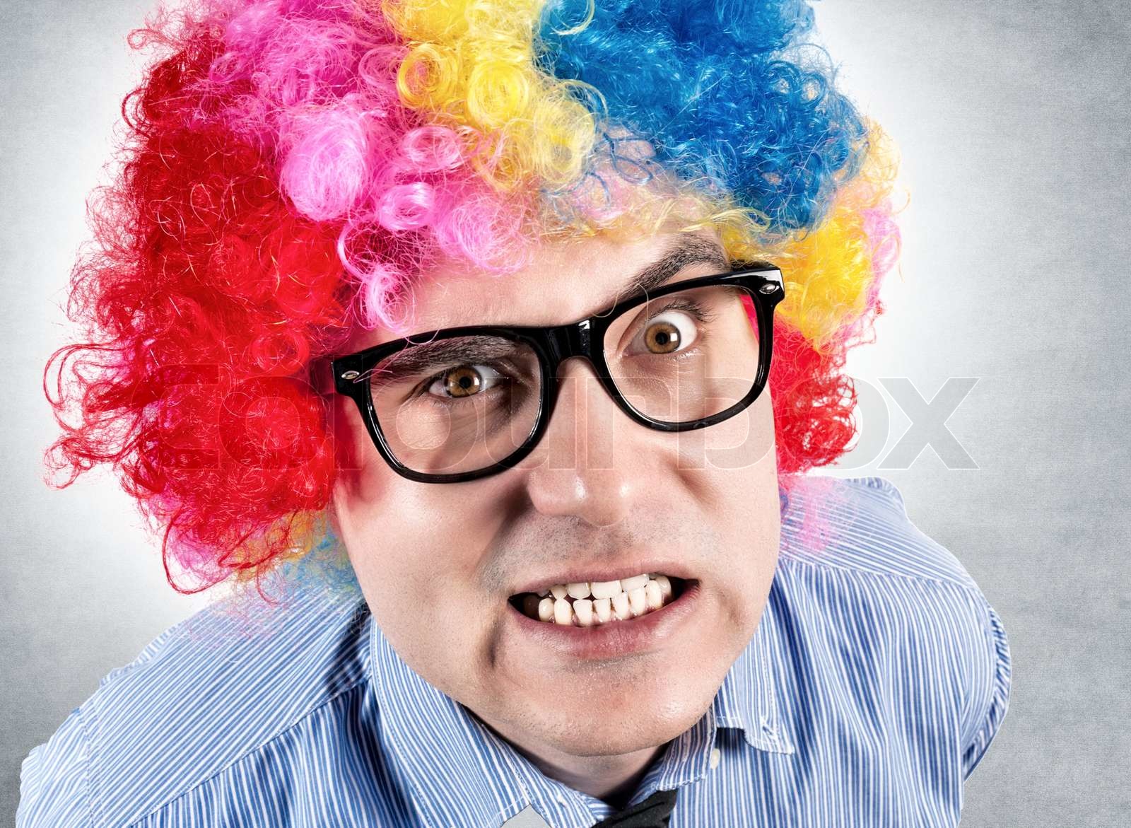 Angry clown | Stock image | Colourbox
