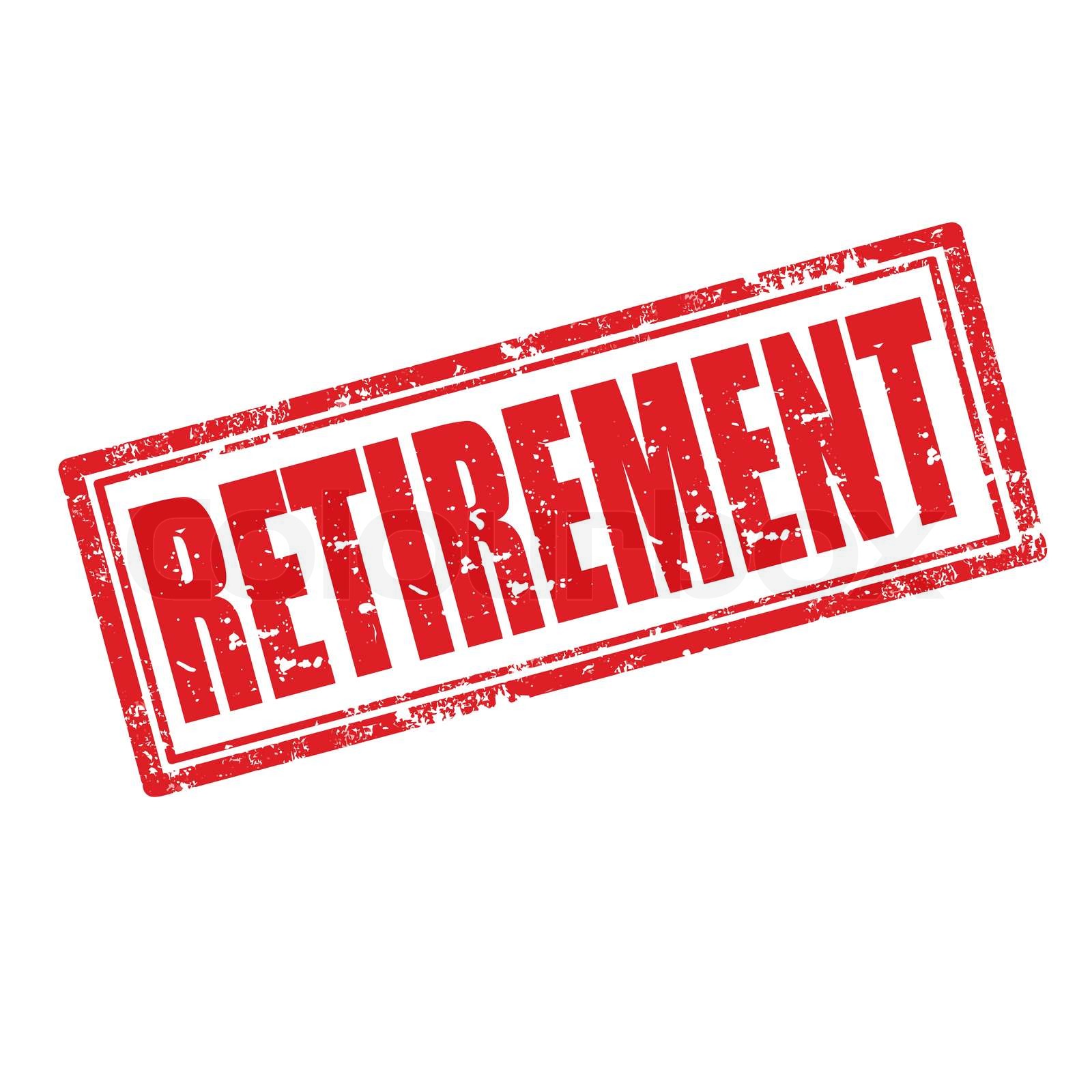 Retirement-stamp | Stock vector | Colourbox