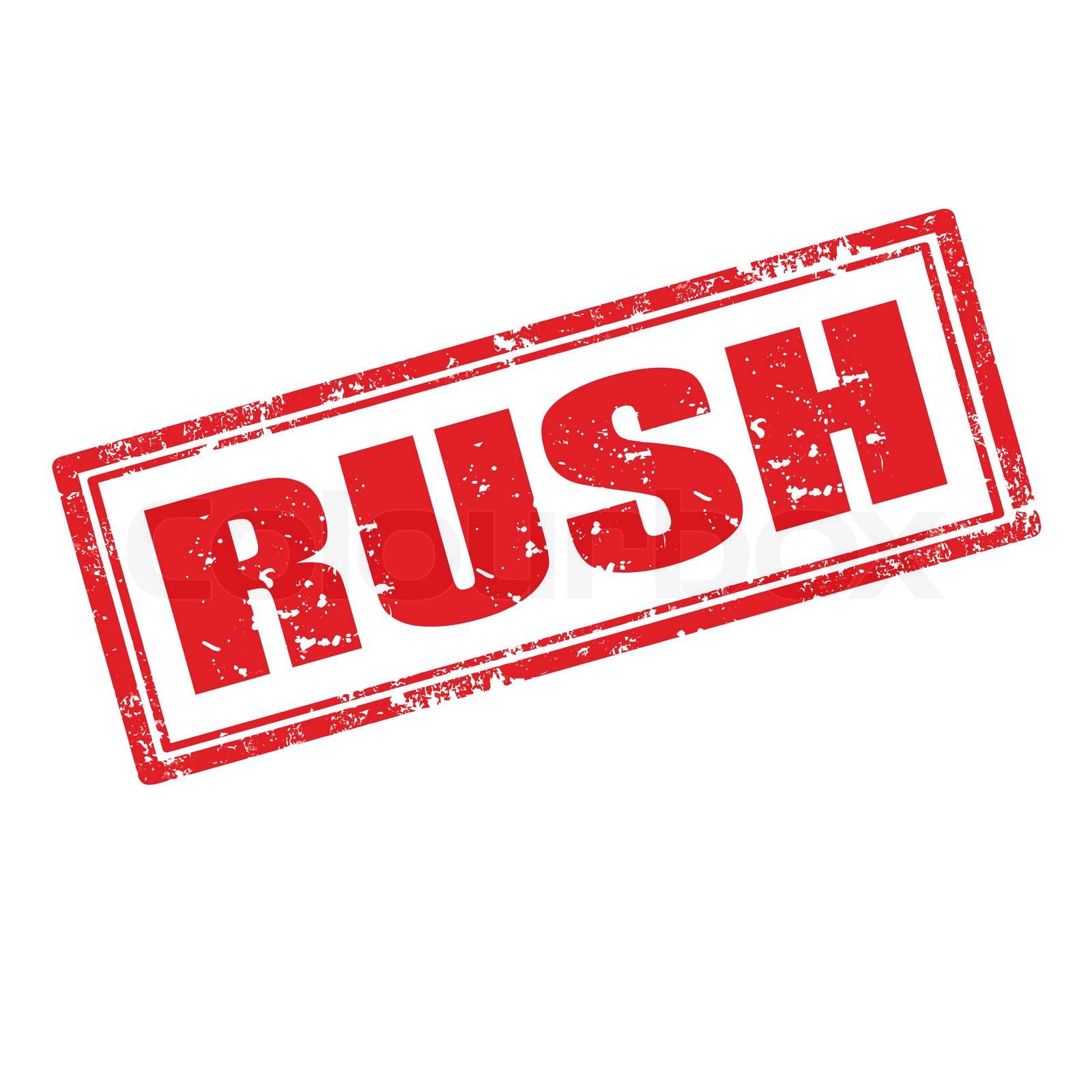 Rush-stamp | Stock vector | Colourbox