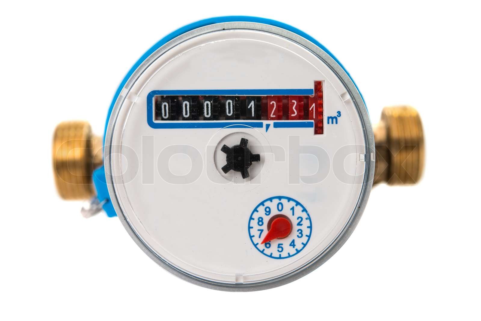 water meter isolated | Stock image | Colourbox