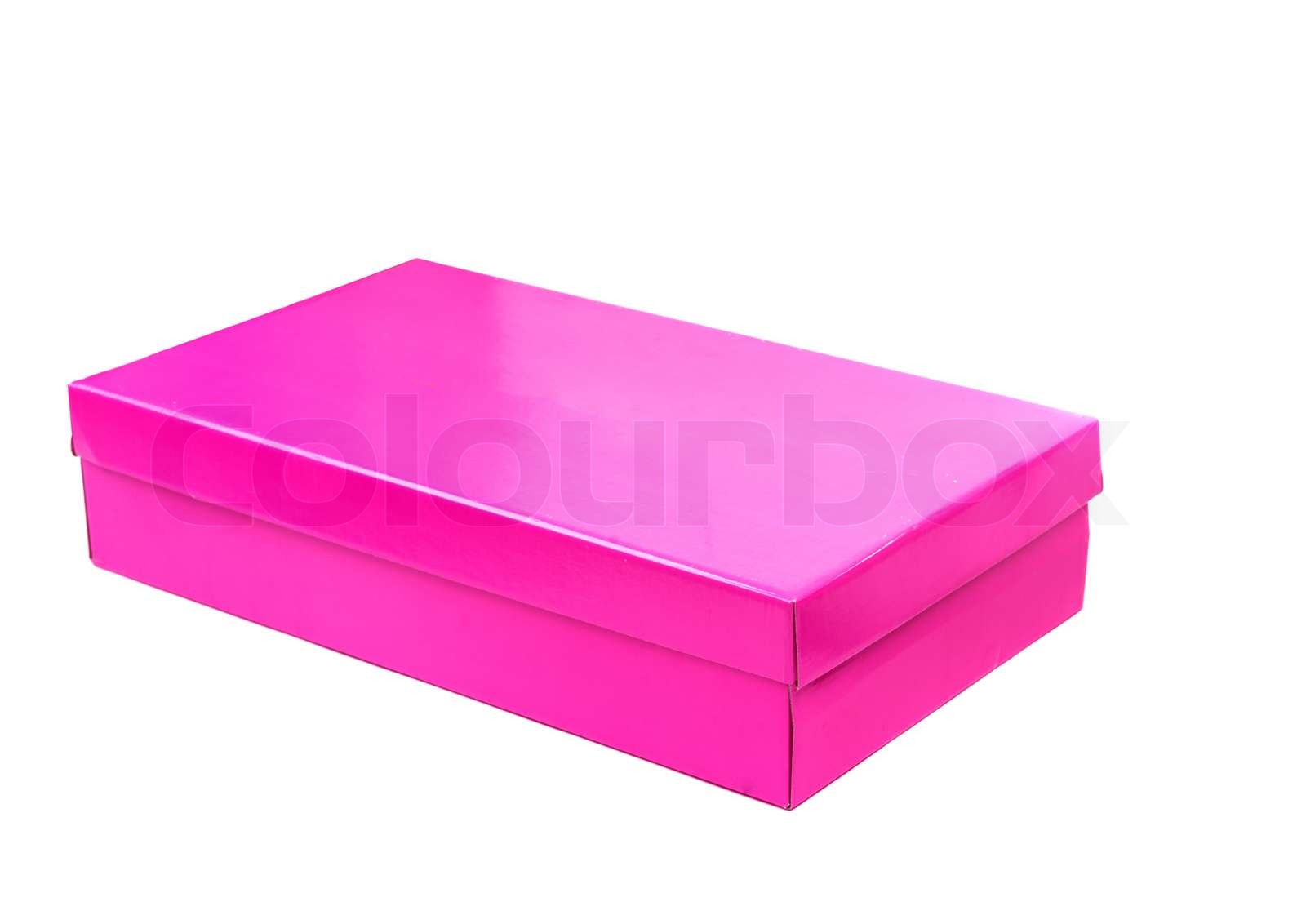 rosa Box isoliert | Stock Bild | Colourbox