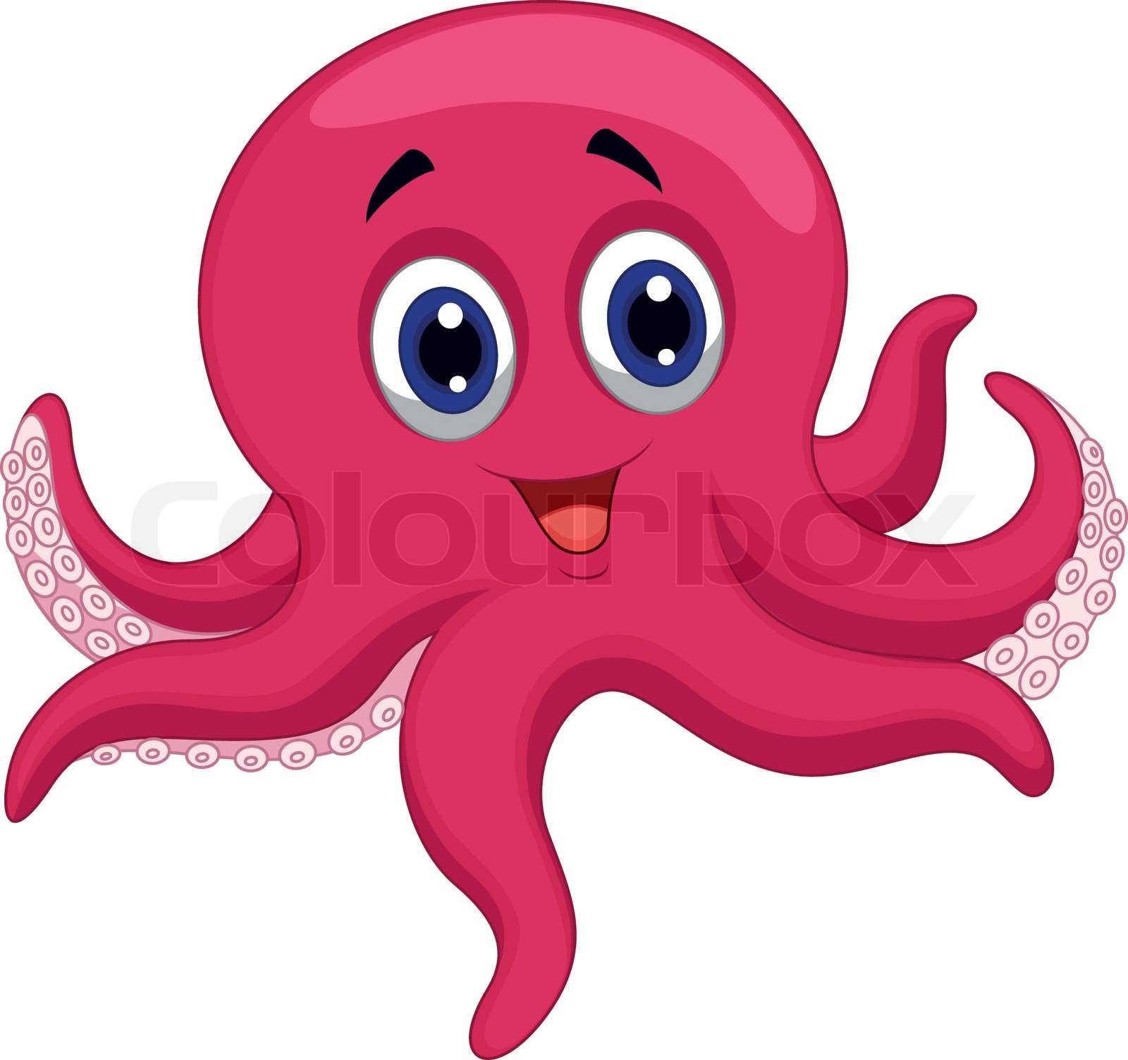 Octopus cartoon | Stock vector | Colourbox