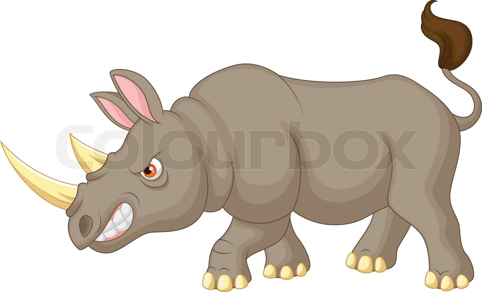 Mean Rhino Clipart