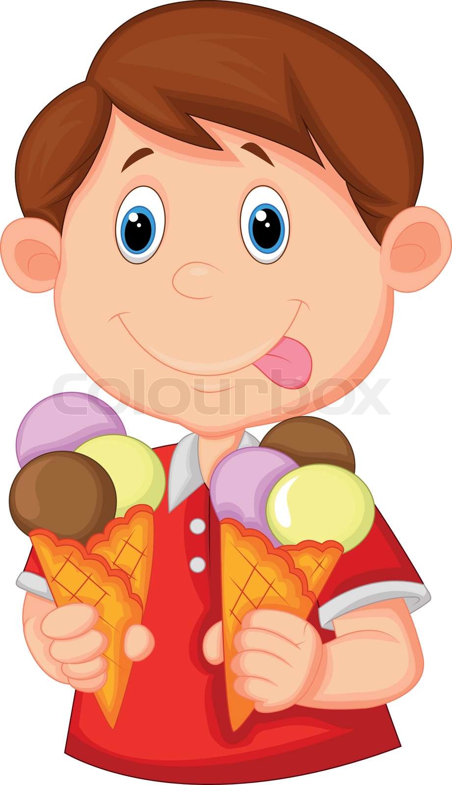 Kinder mit Eis | Stock-Vektor | Colourbox