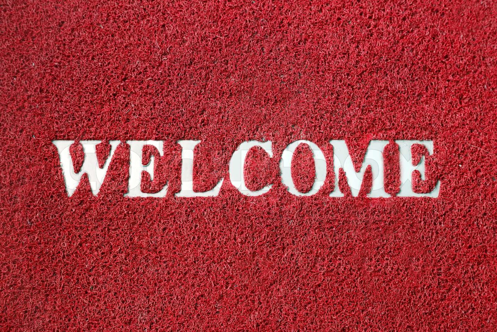 welcome carpet | Stock image | Colourbox
