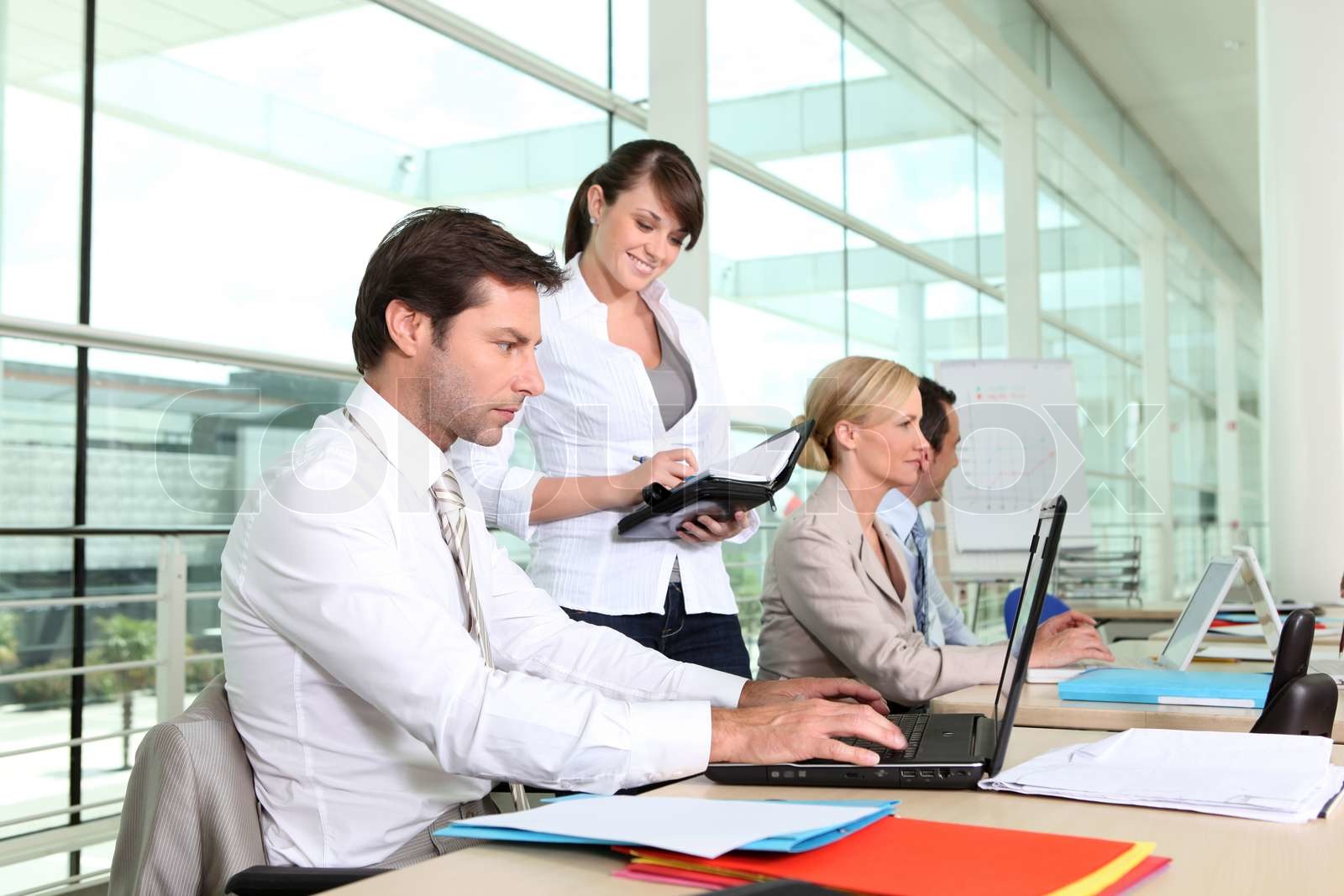 Busy office team | Stock image | Colourbox