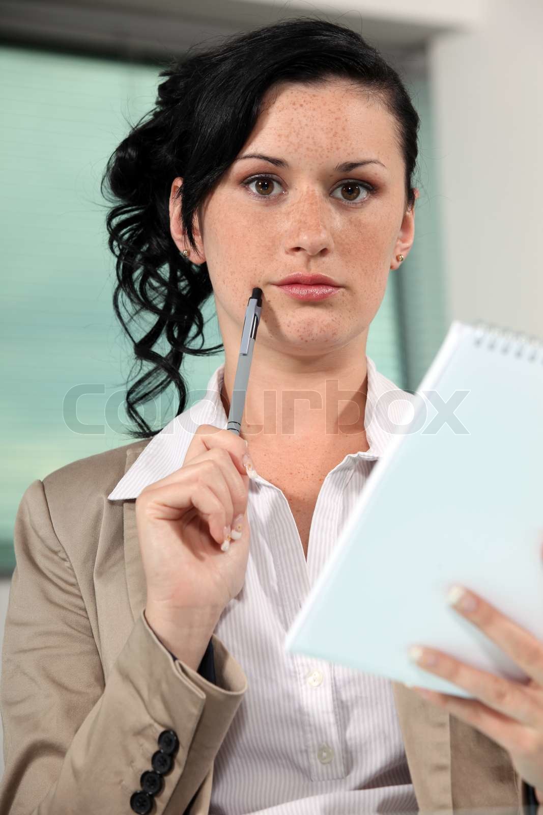 Confused office worker | Stock image | Colourbox