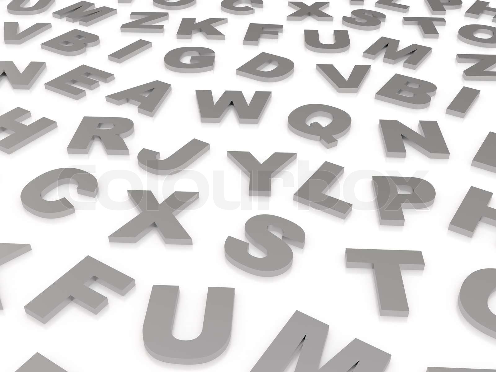 bogstaver i det engelske alfabet | Stock foto | Colourbox