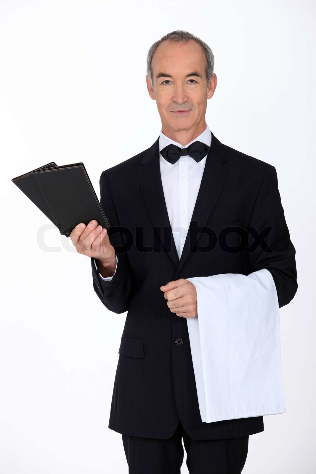 Kellner bringen die Menüs | Stock Bild | Colourbox