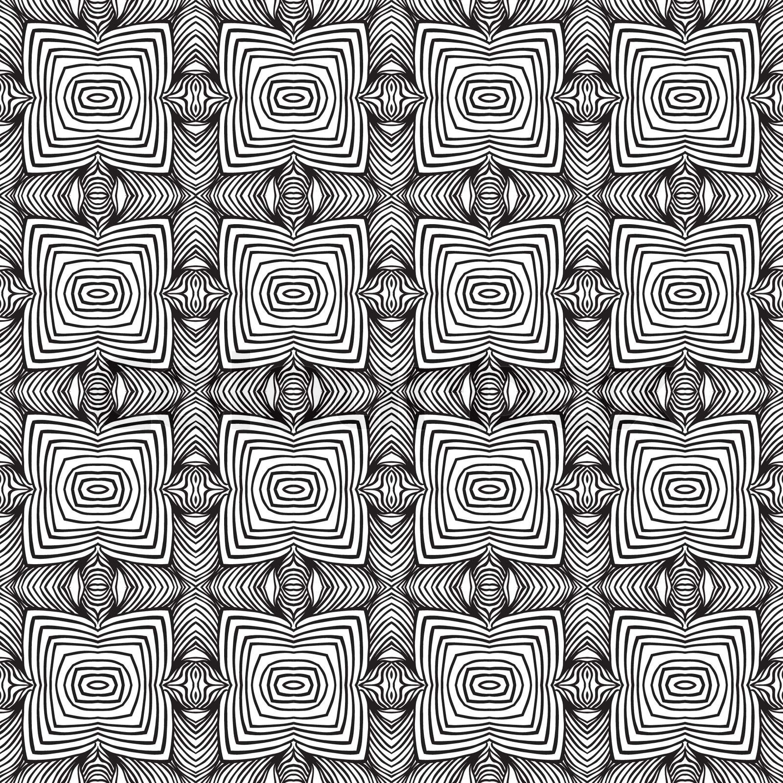 geometric sixties wallpaper design | Stock vector | Colourbox