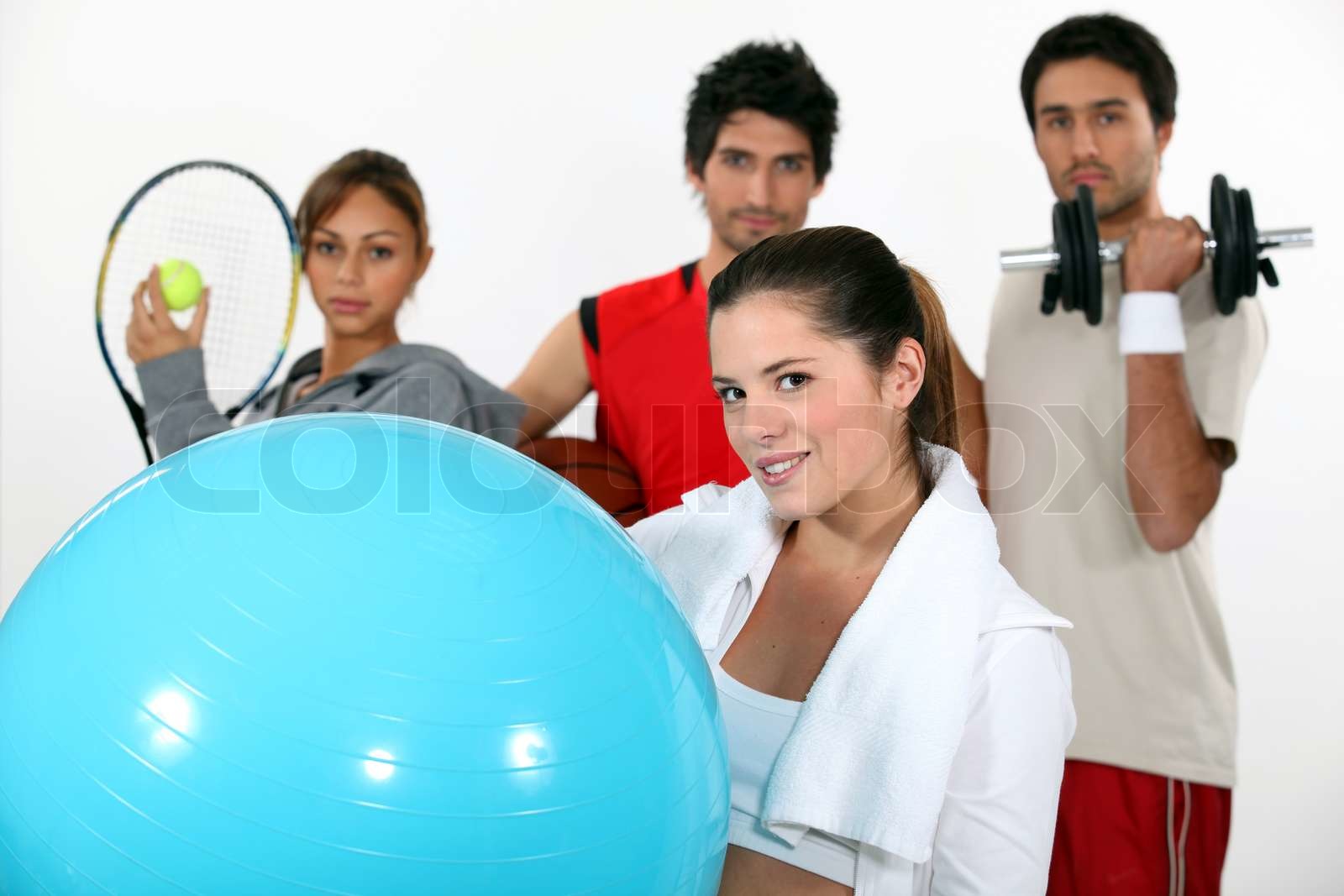 Jugendliche verschiedene Sportarten | Stock Bild | Colourbox