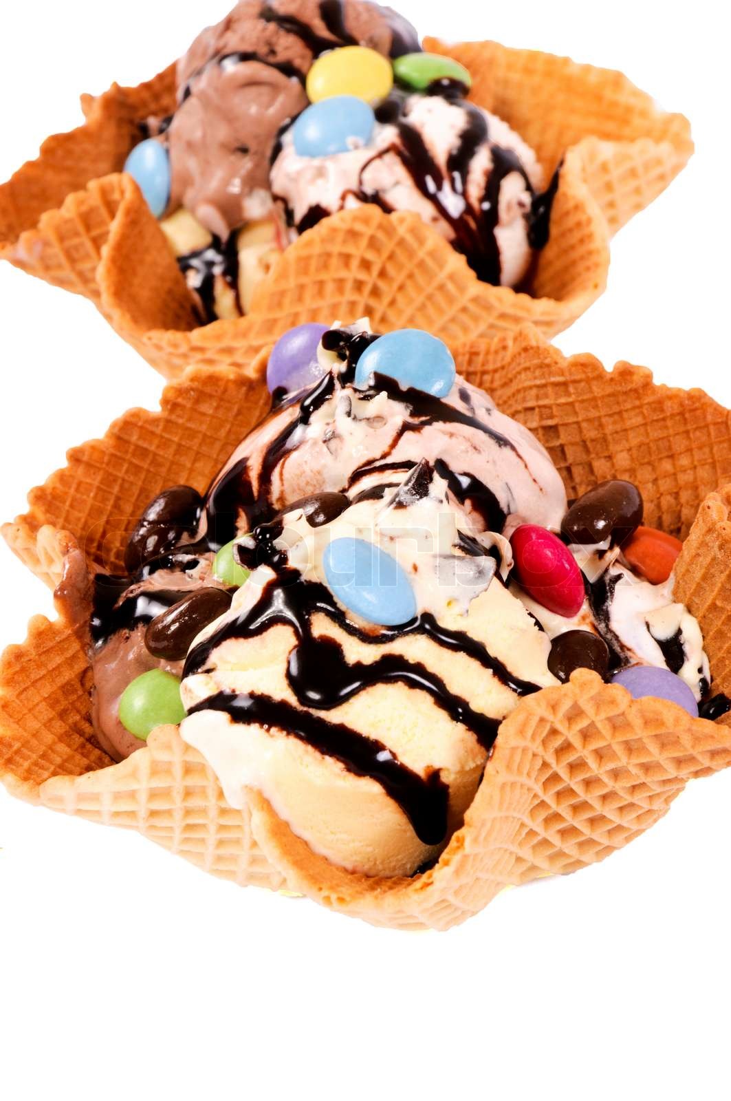 Ice cream in cornet | Stock image | Colourbox