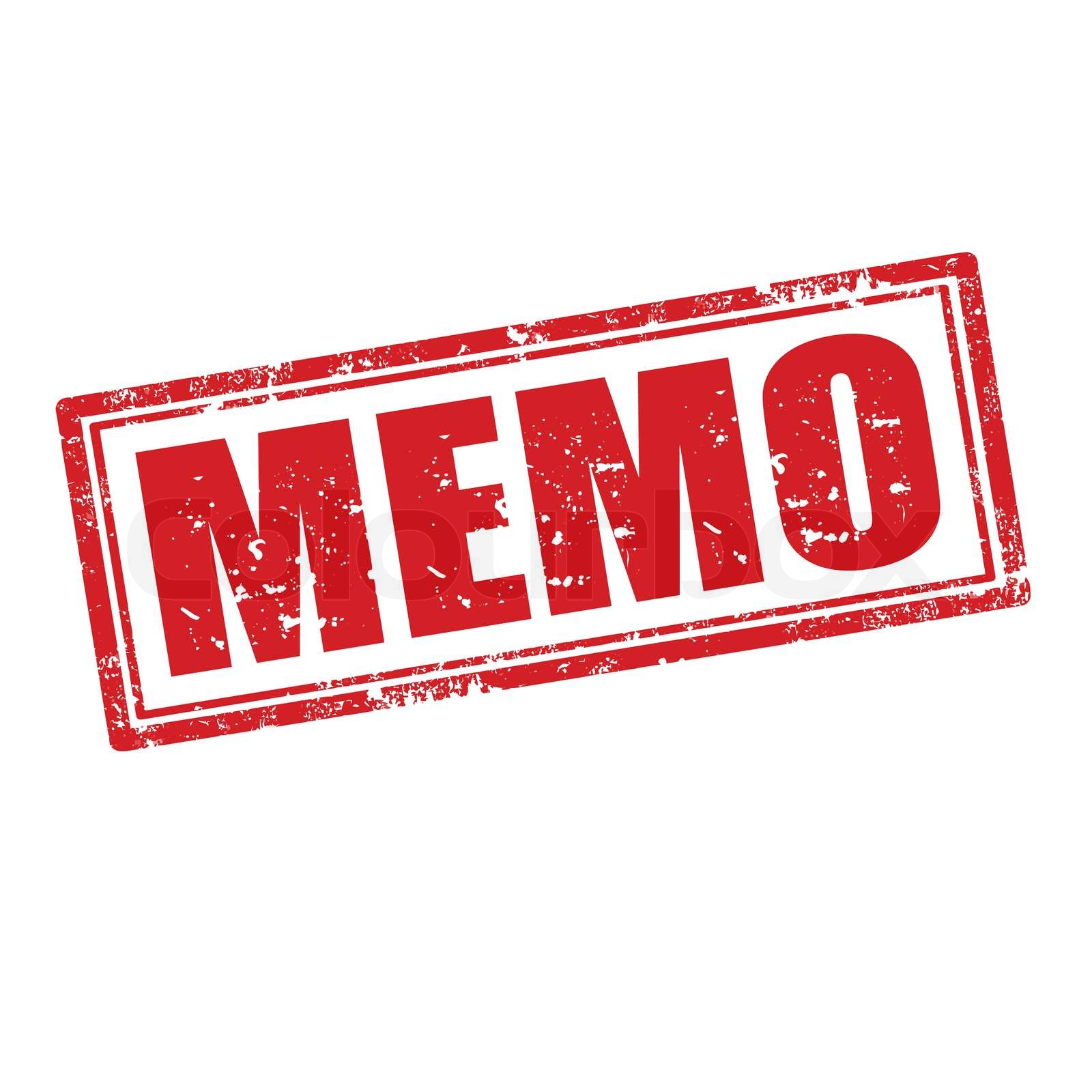 Memo-stamp | Stock vector | Colourbox