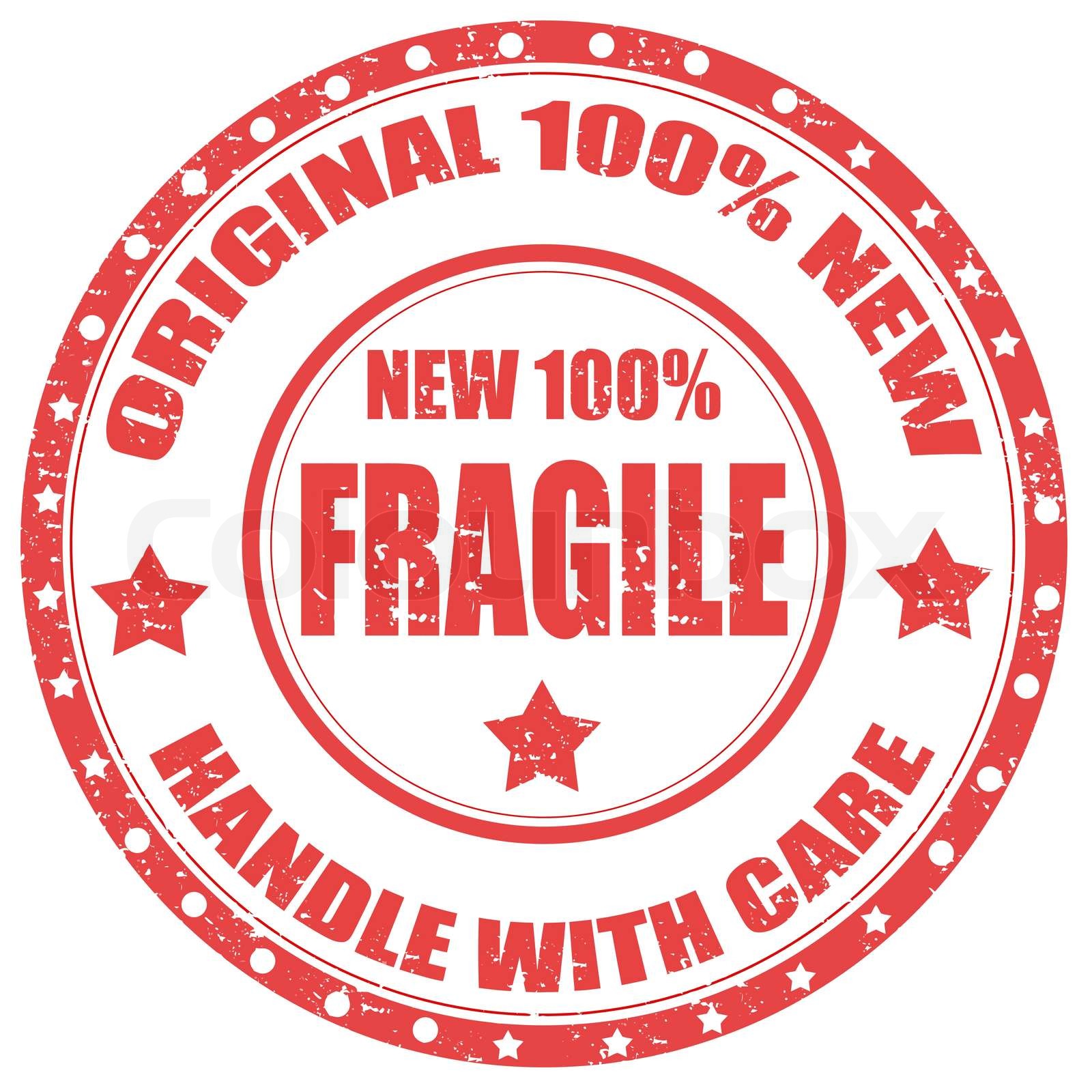Fragile-stamp | Stock vector | Colourbox