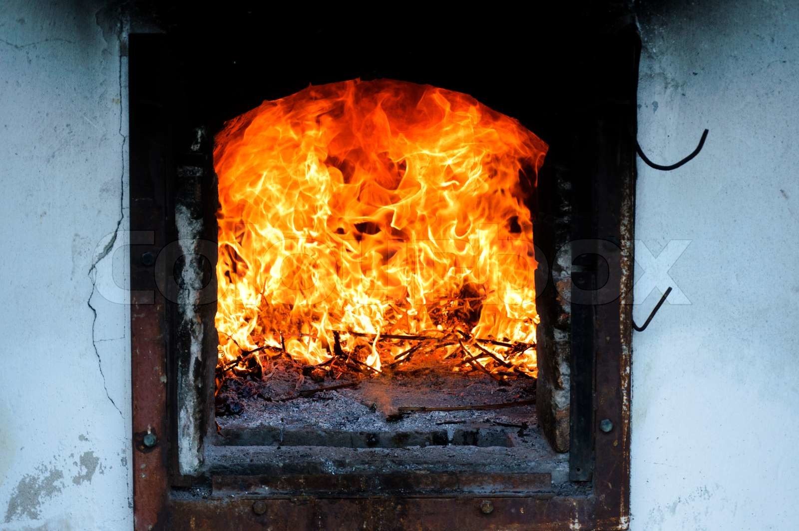 Indoor fire | Stock image | Colourbox